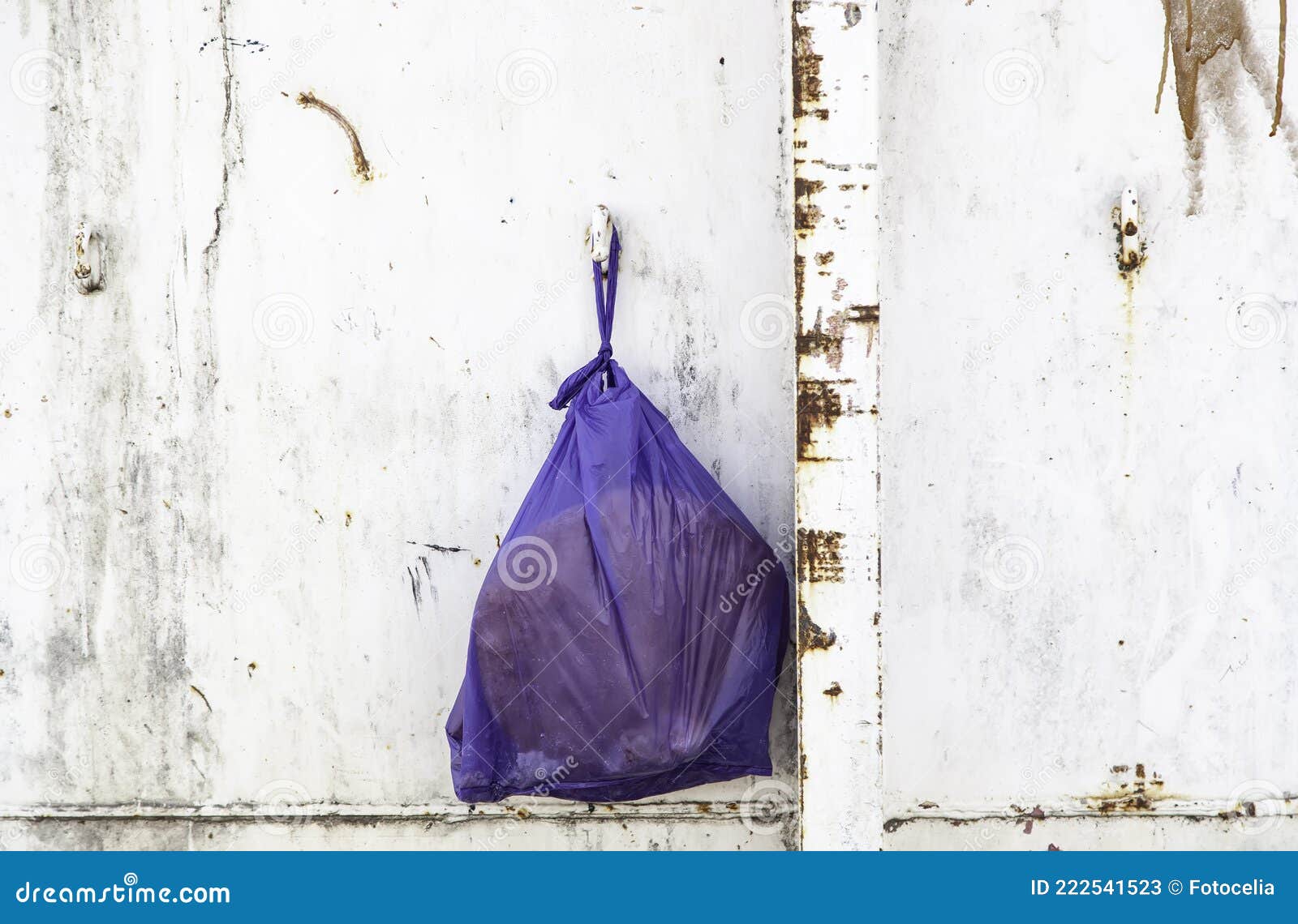 Garbage bag in container stock image. Image of recycling - 222541523