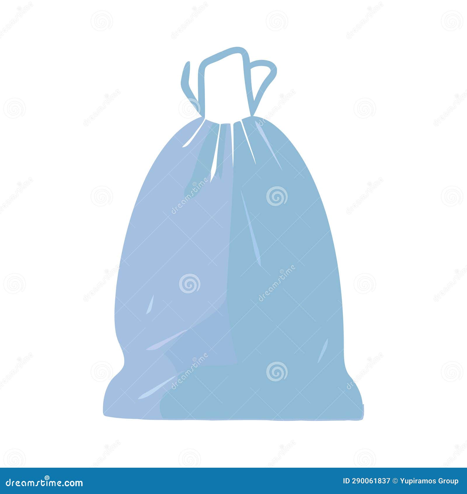 Garbage Bag Icon on Isolated Backdrop Vector Stock Illustration ...