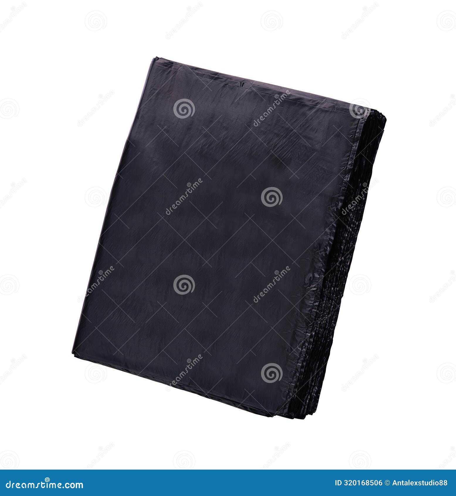 Garbage Bag Roll Isolated. Trash Package Stock Photo - Image of black ...