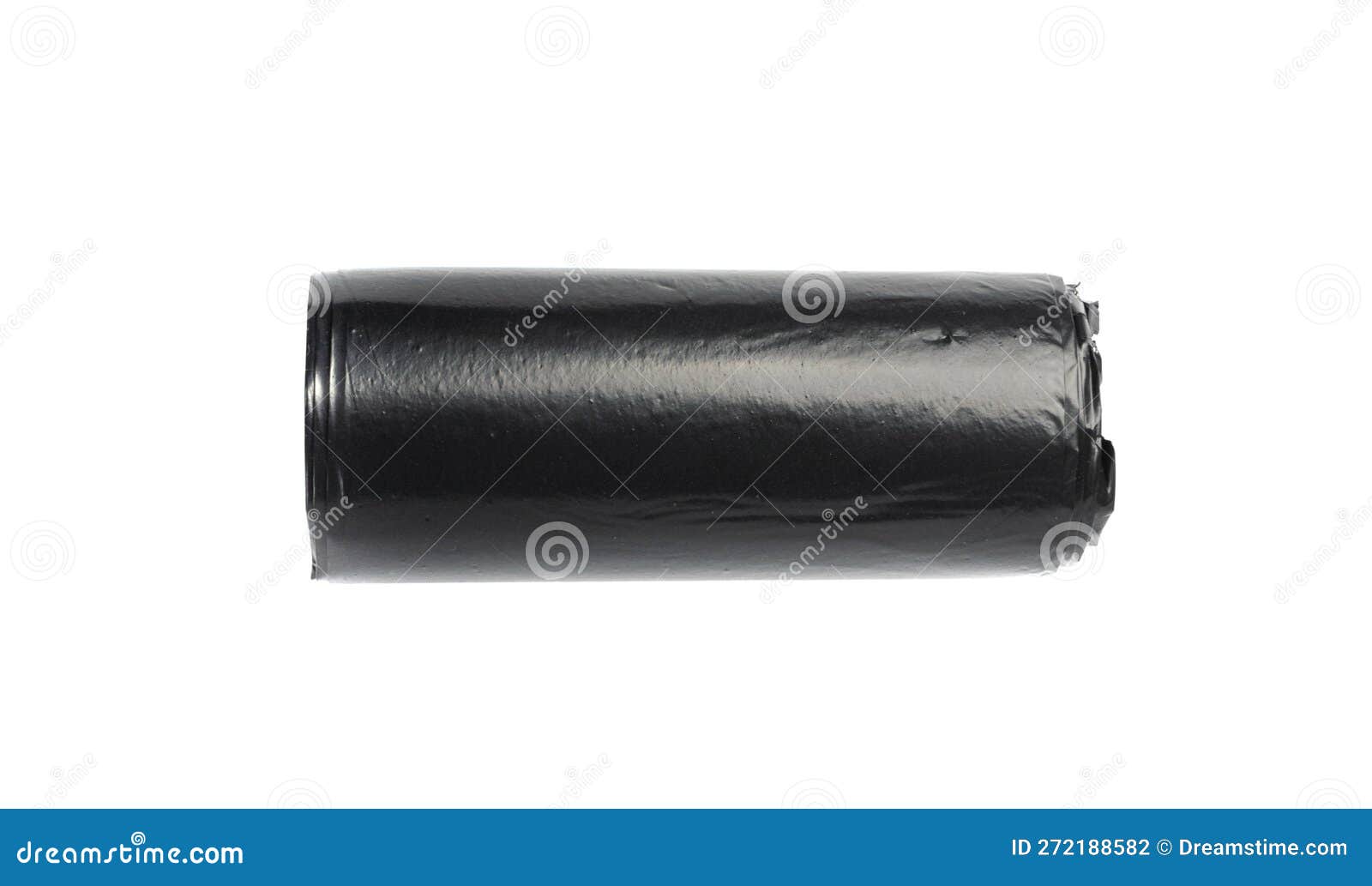 Garbage Bag Roll Isolated. Trash Package, New Rolled Plastic Bin Bags ...