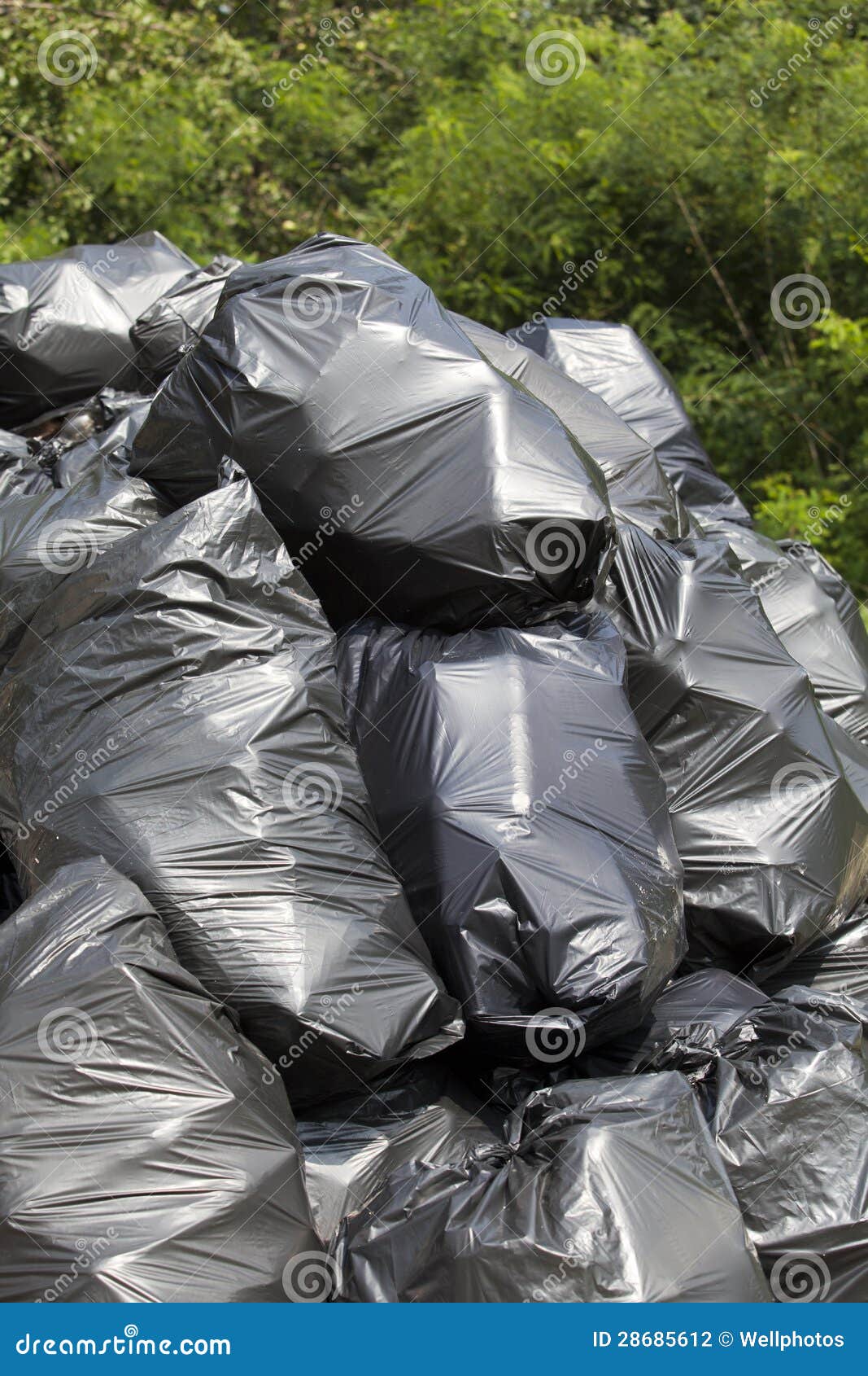 Garbage bags stock photo. Image of landfill, garbage - 28685612