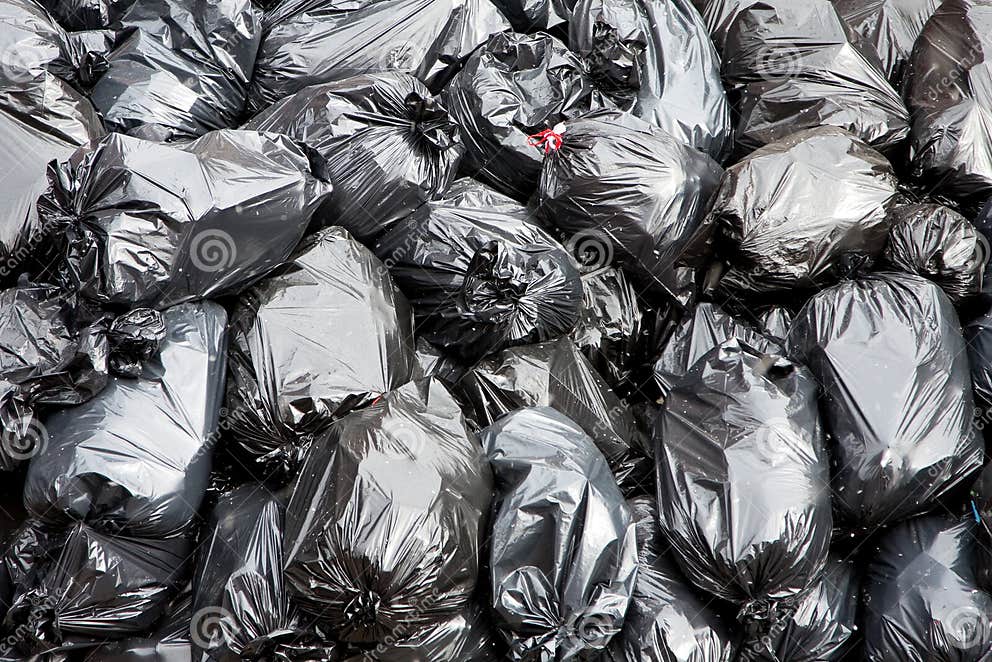 Garbage bags stock image. Image of odor, filth, pile, environment - 8368483