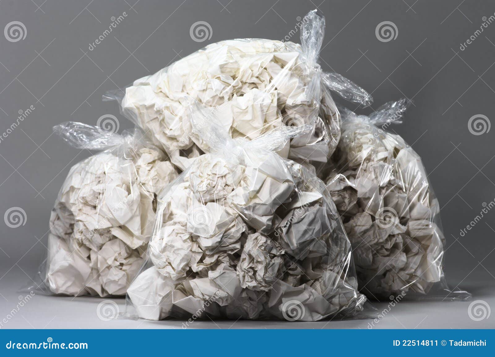 Garbage Bin With Crumpled Paper Stock Photography | CartoonDealer.com ...