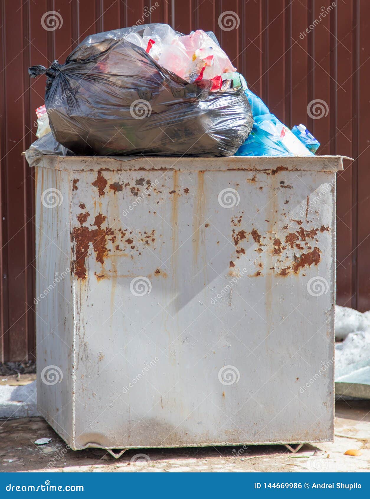 Garbage in Bags in the Tank Stock Photo - Image of waste, ecology ...