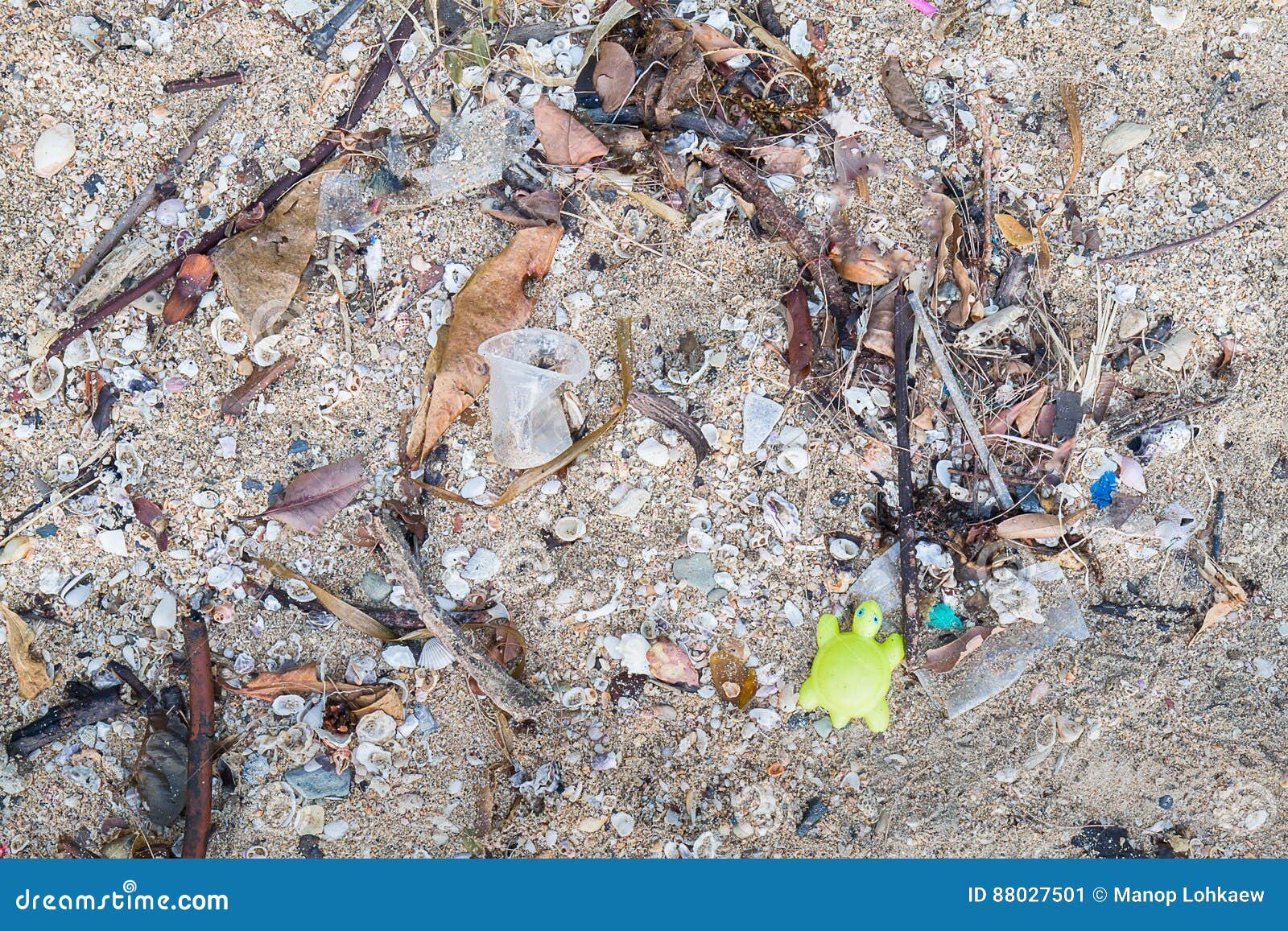 Garbage on the beach stock image. Image of rubbish, ecology - 88027501