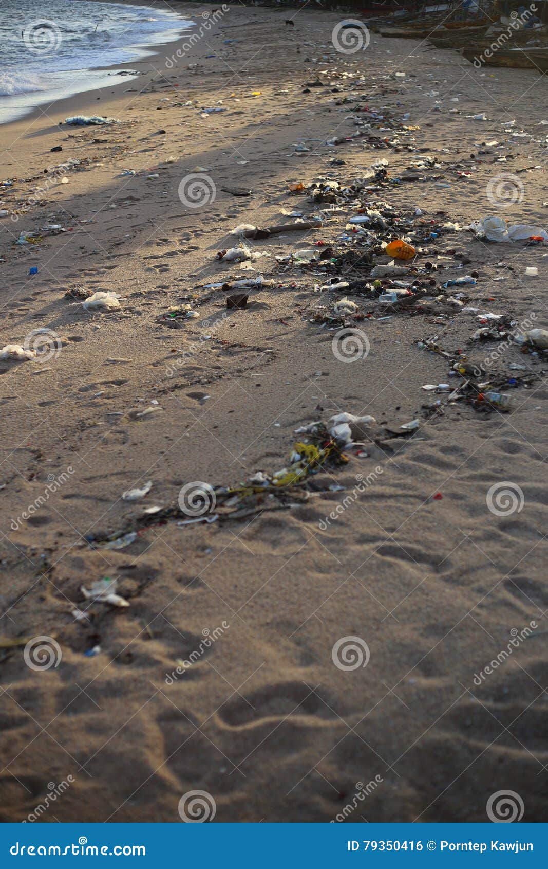 Garbage on beach stock photo. Image of toxic, shore, beach - 79350416