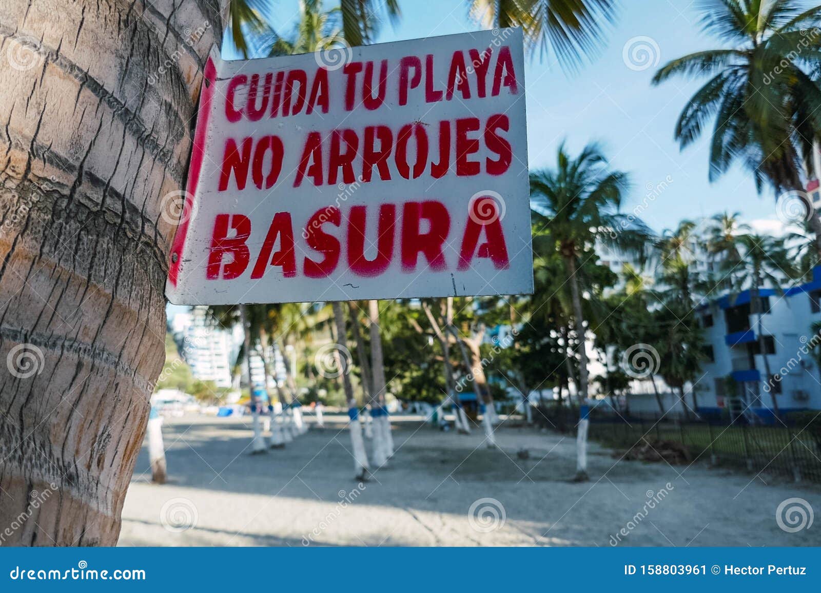 Garbage on the Beach. Warning Sign Stock Image - Image of nature ...