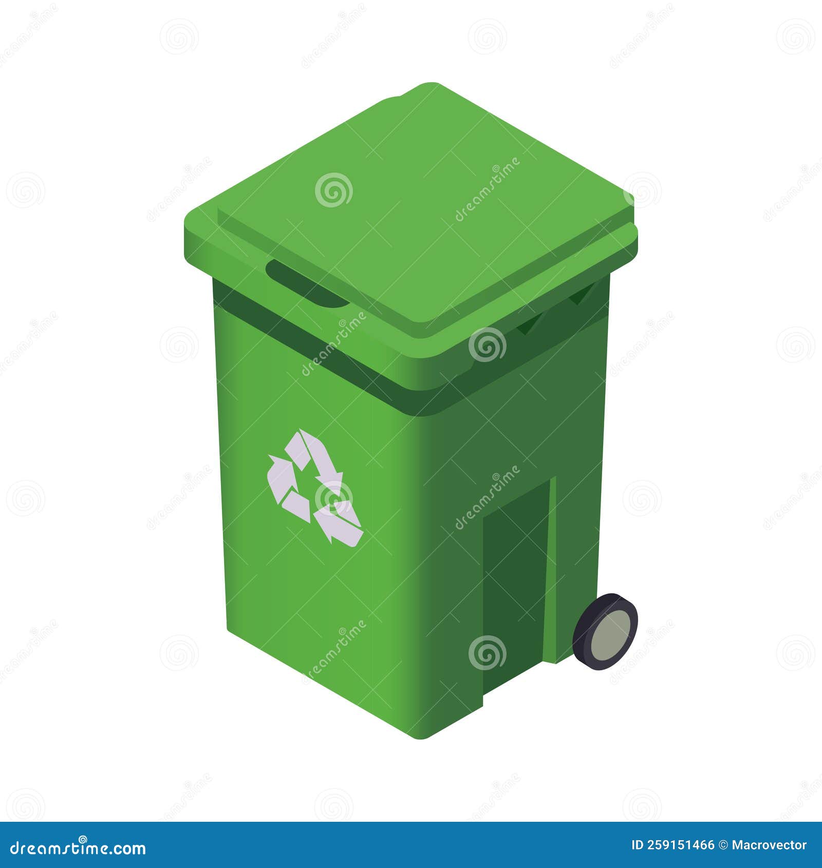 Garbage Bin Icon stock illustration. Illustration of environment ...