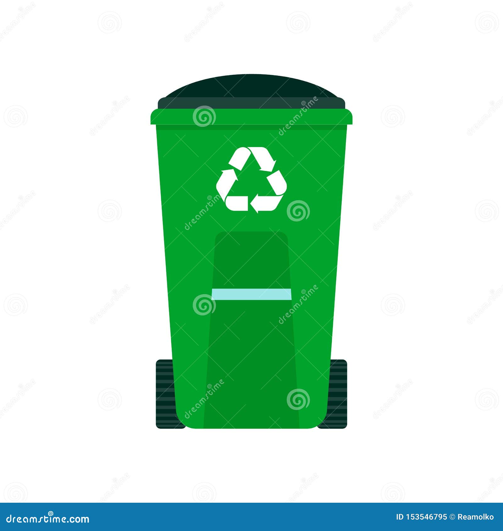 Trash Container Icon, Waste Container, Recycling Bin, Dustbin, Semi ...