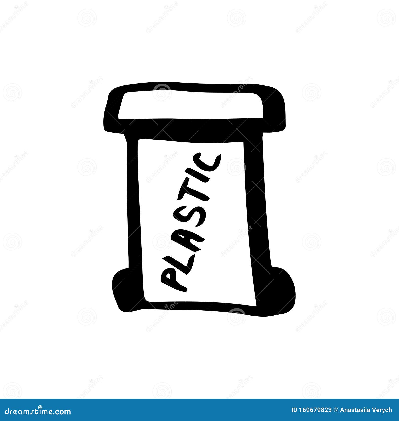 Garbage Bin for Plastic. Separation of Garbage into Zero Waste. Eco ...