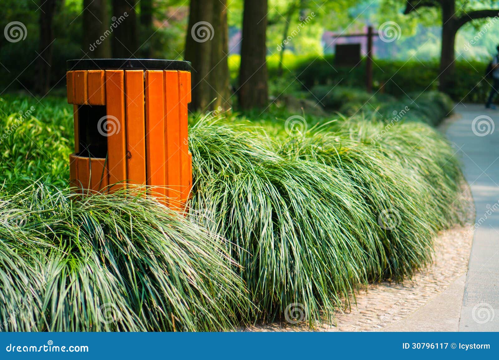 A Garbage Bin on the Road Side Stock Image - Image of clean, planet ...