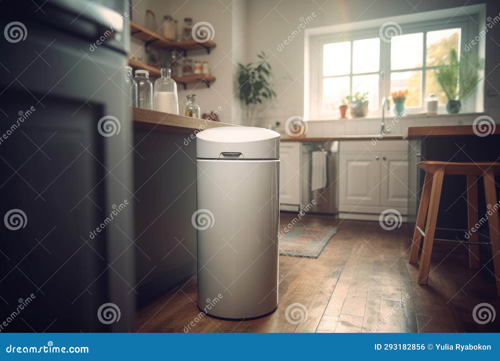 Garbage Bin Smart. Generate Ai Stock Photo - Image of modern, recycle ...