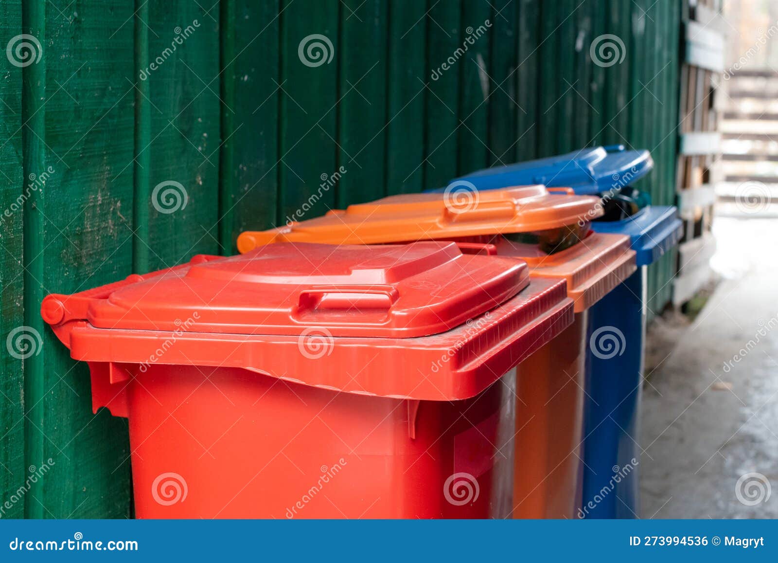 Garbage Bins for Different Types of Waste. Waste Management, Recycling ...