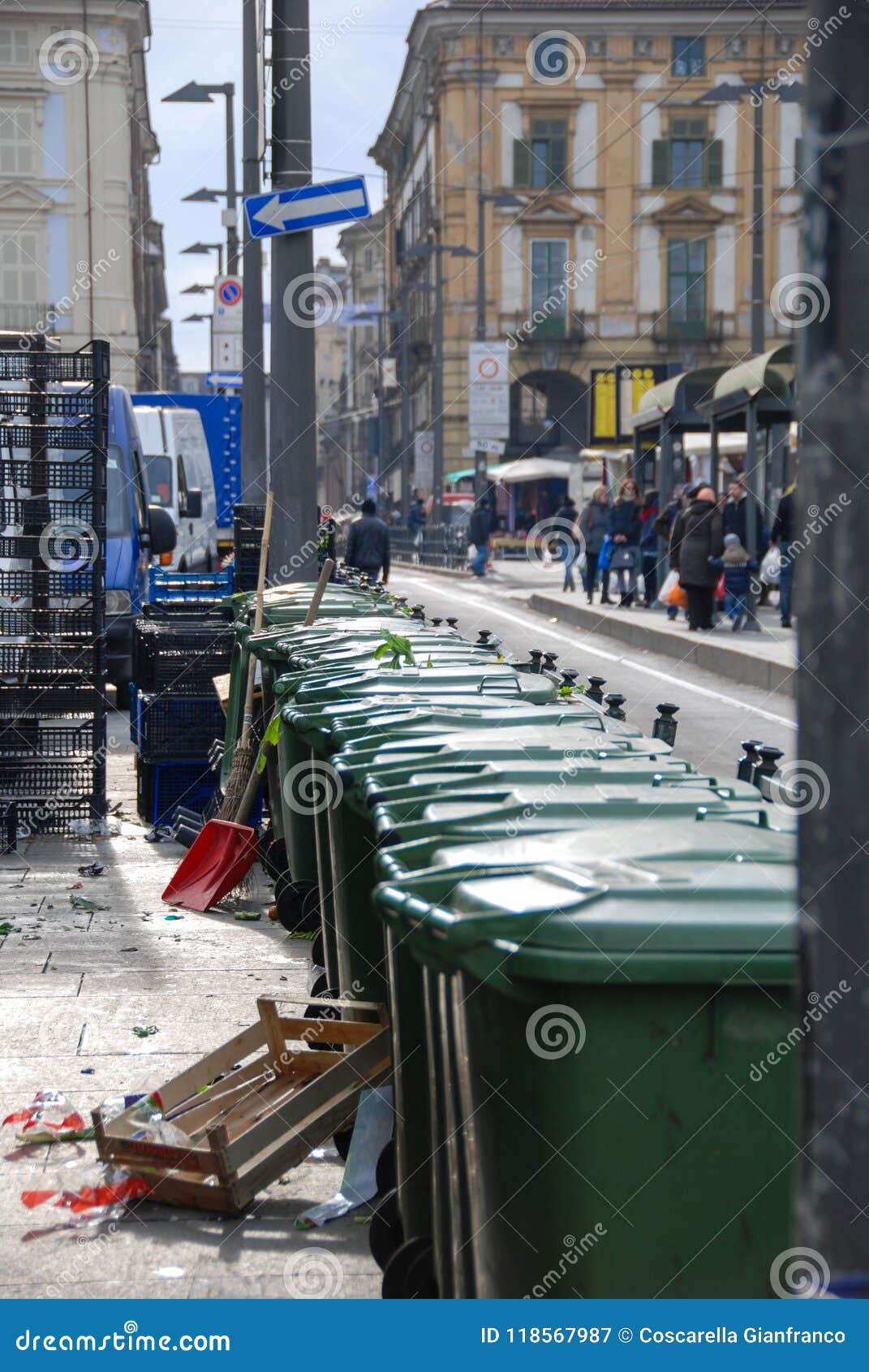 Garbage Bins editorial photography. Image of throw, trash - 118567987