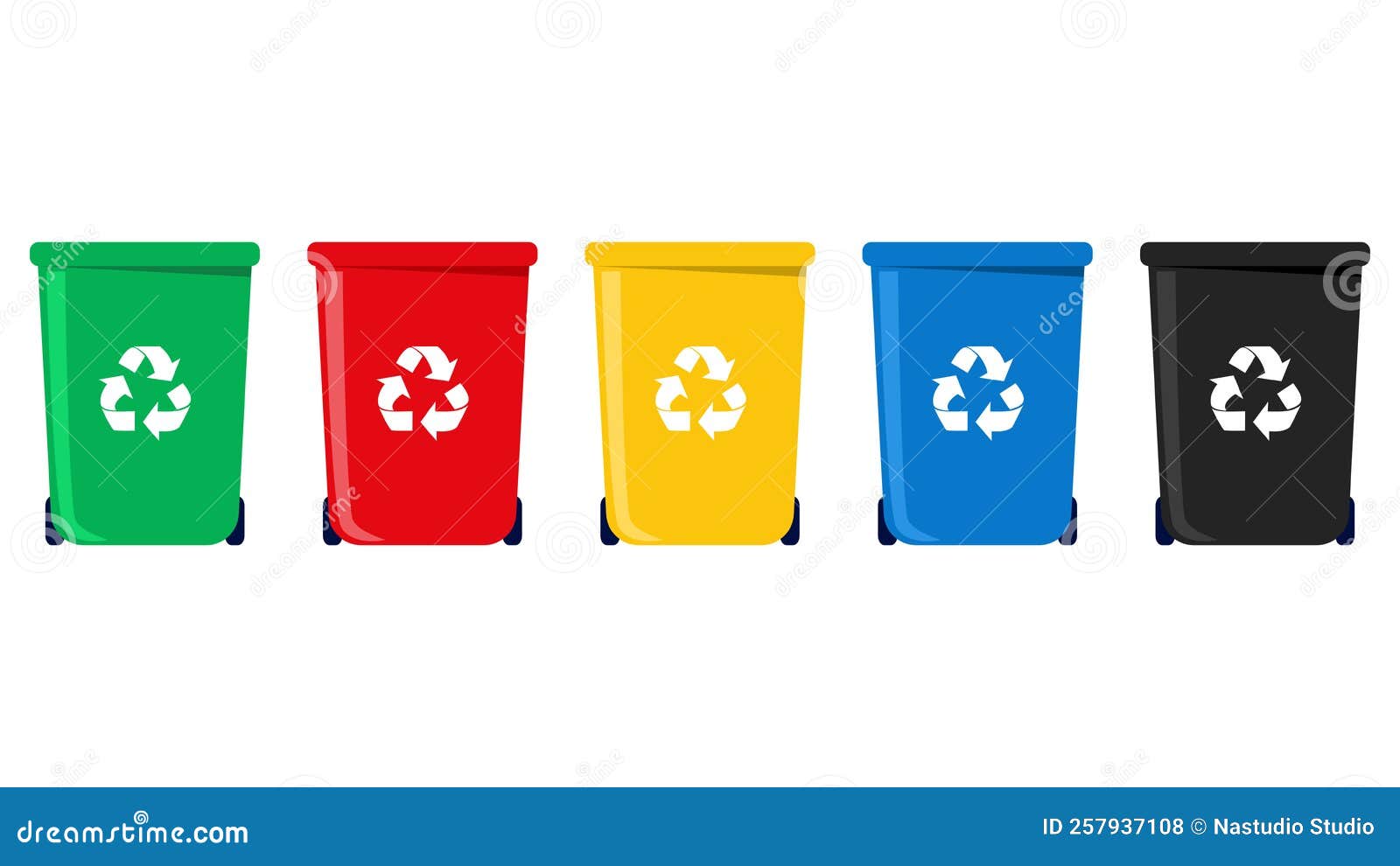 Garbage Bins for Sorting Waste. Multiple Trash Bins Vector Illustration ... Garbage Bins for Sorting Waste. Multiple Trash Bins Vector Illustration ...