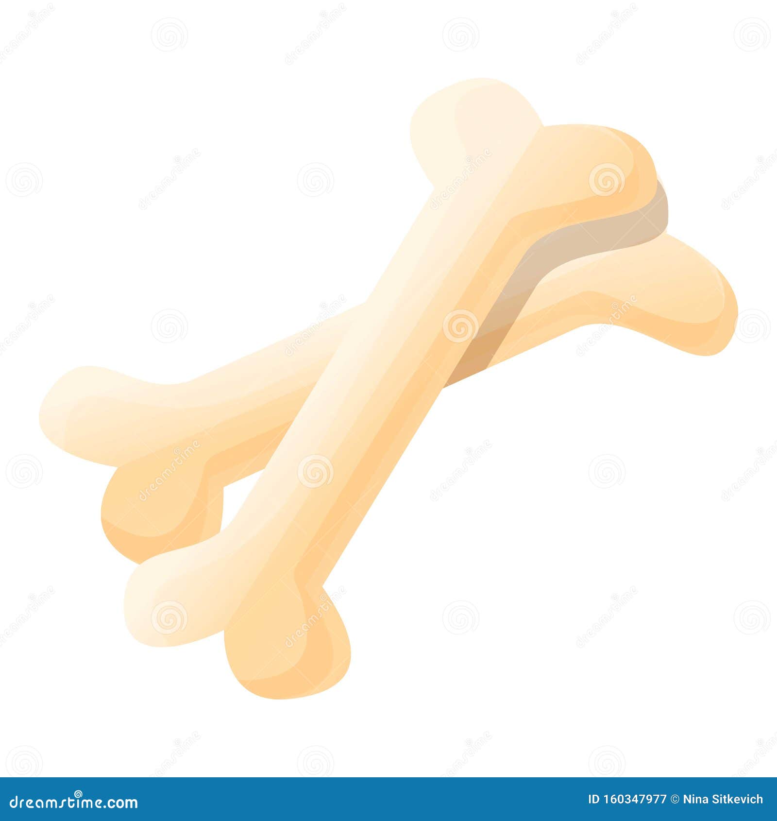 Garbage Bones Icon, Cartoon Style Stock Vector - Illustration of ...