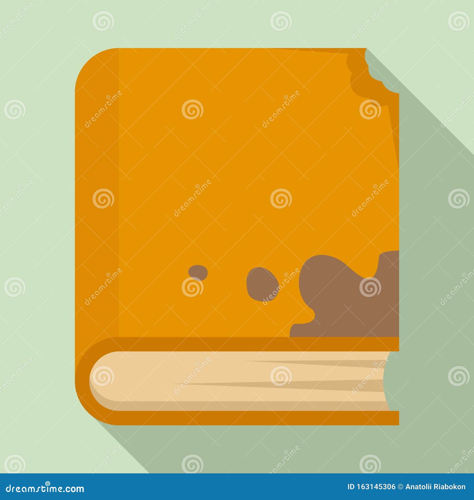 Garbage Book Icon, Flat Style Stock Vector - Illustration of ecology ...