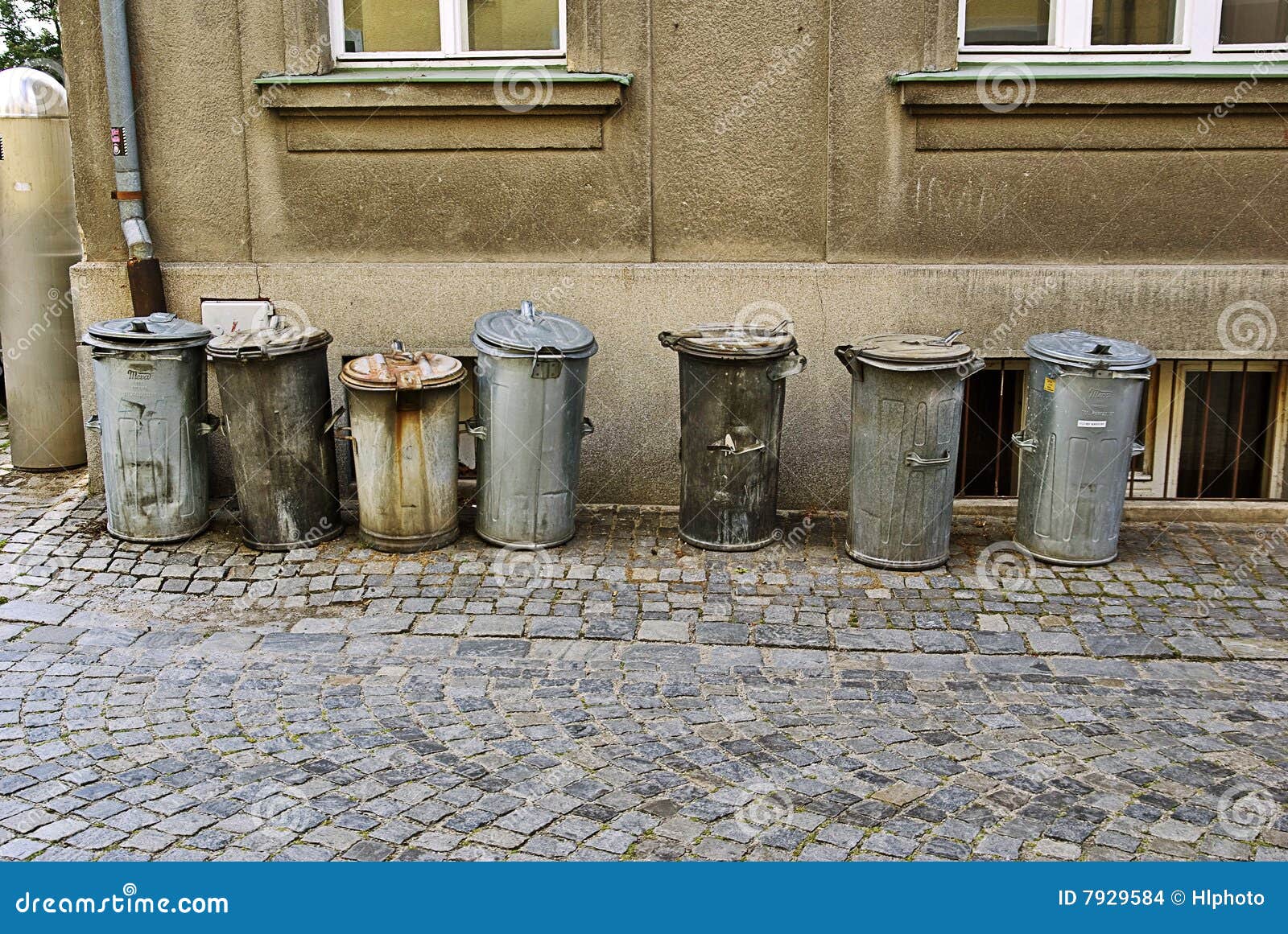 Garbage can collection stock photo. Image of city, disposal - 7929584