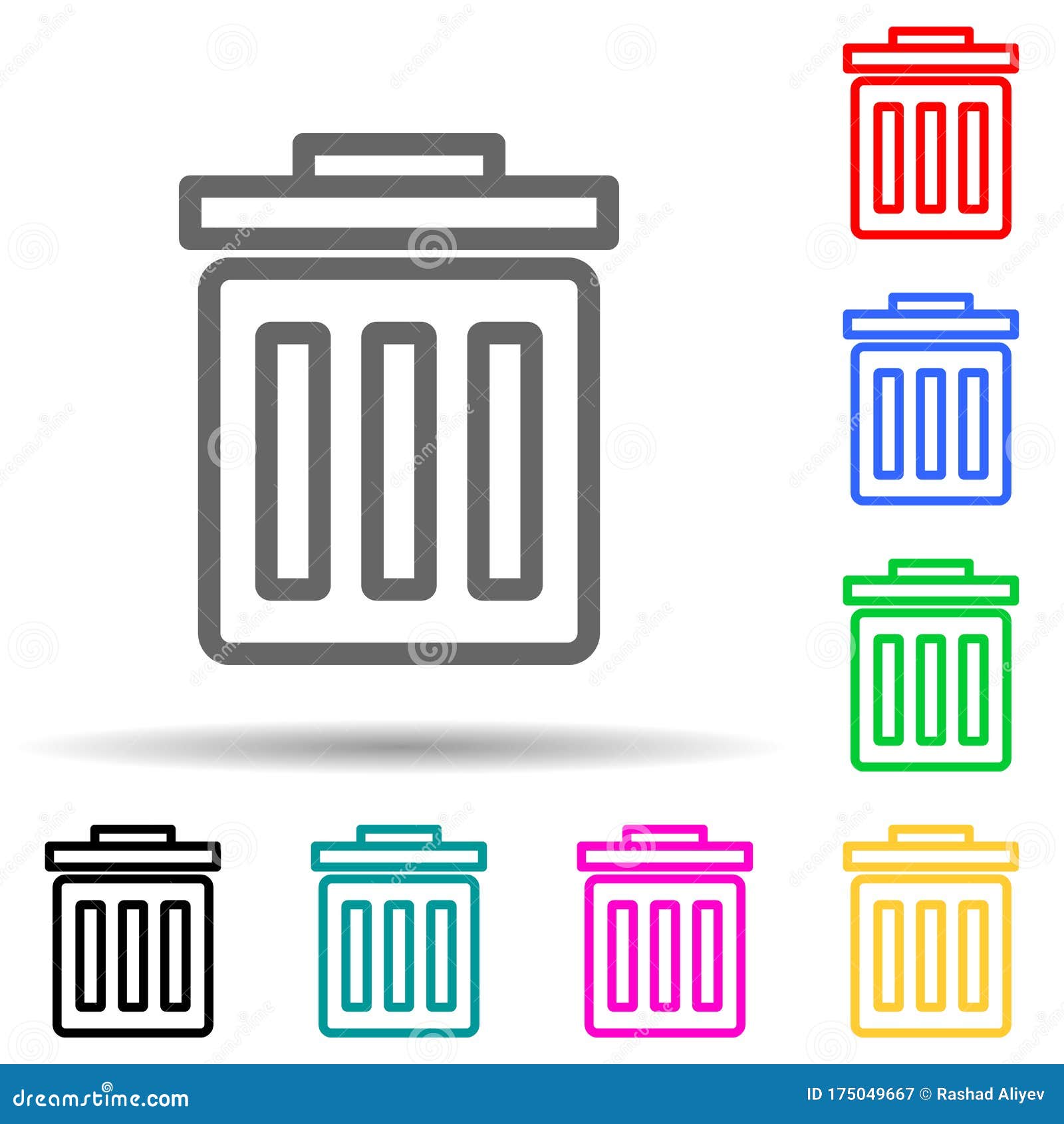 Garbage Can Icon. Element of Simple Icon for Websites, Web Design ...