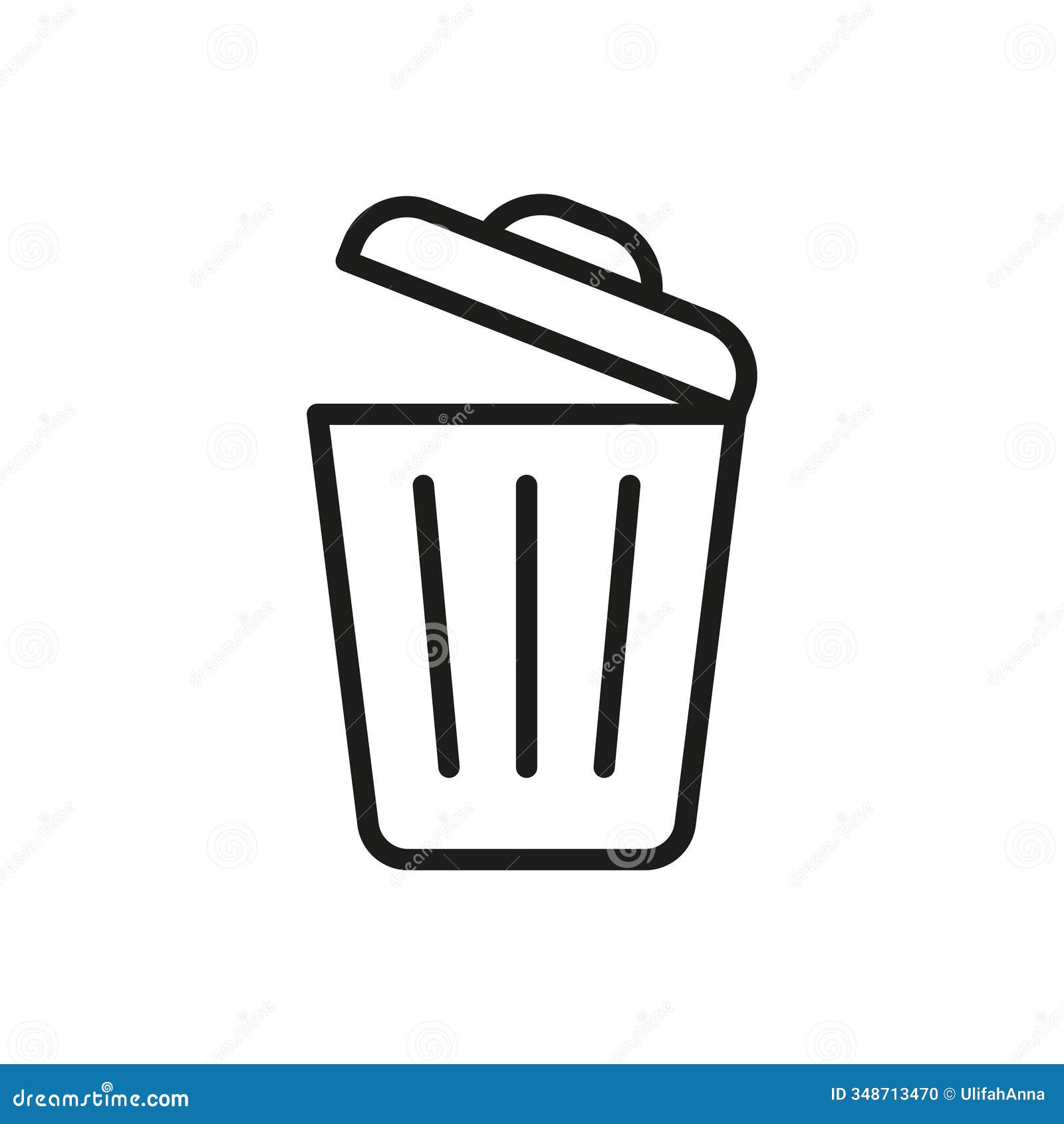 Garbage Can Icon Vector Design Templates Simple and Modern Stock Vector ...