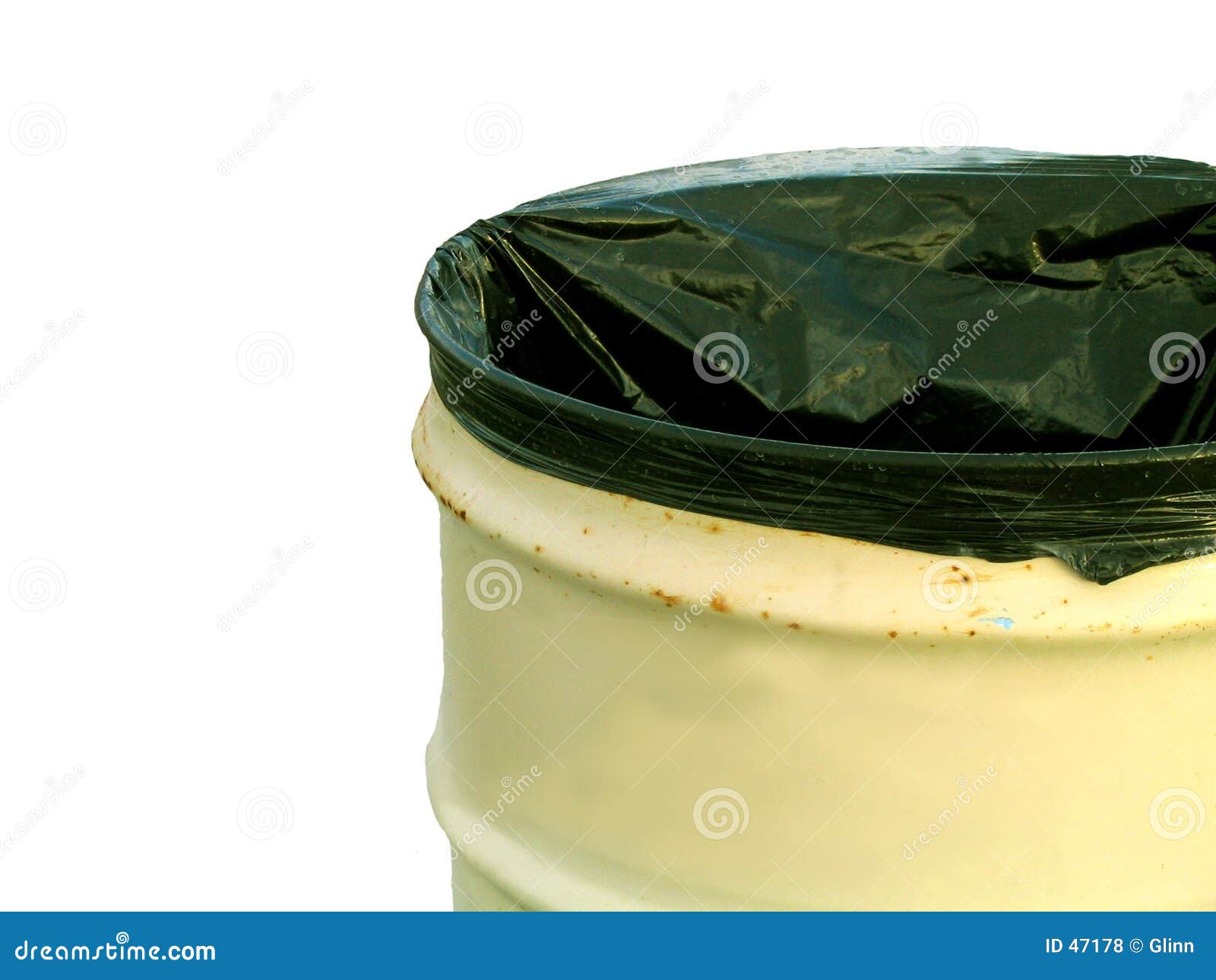 Garbage can - isolated stock photo. Image of isolated, rubbish - 47178
