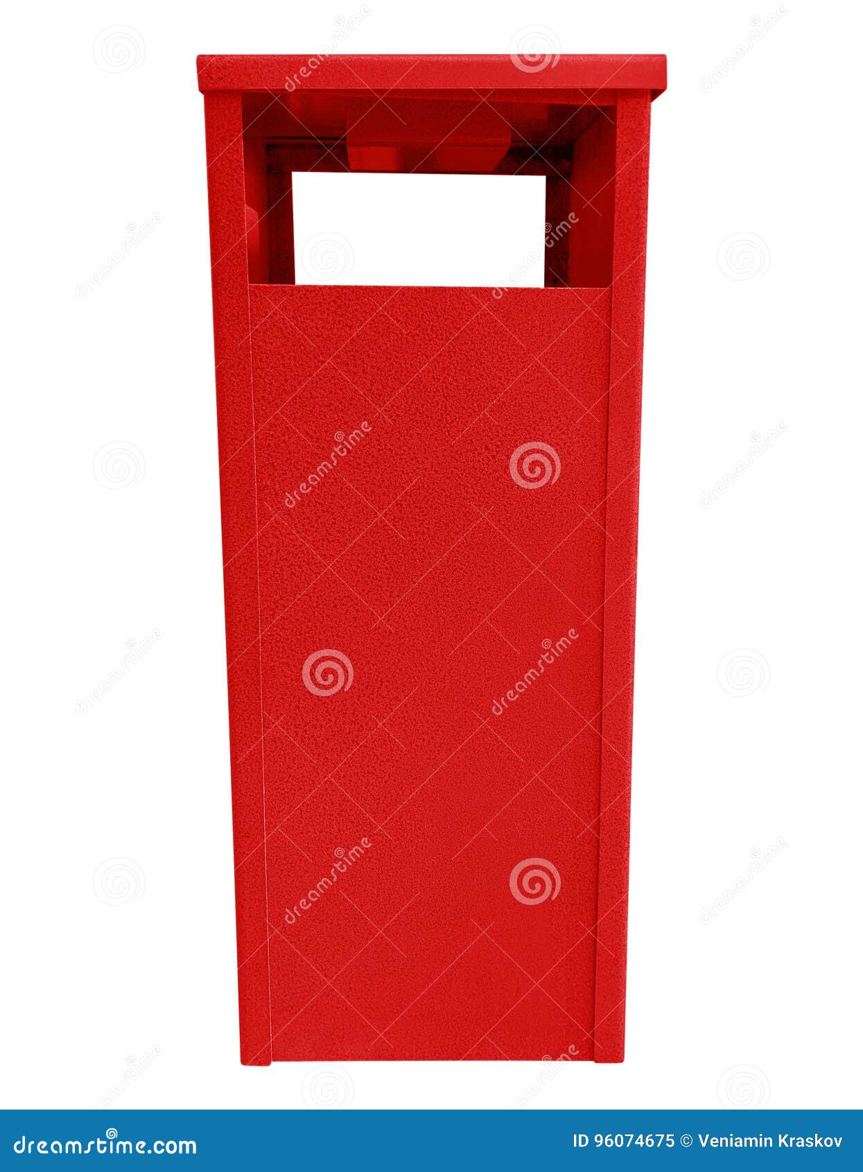 Garbage can - red stock image. Image of rubbish, metallic - 96074675