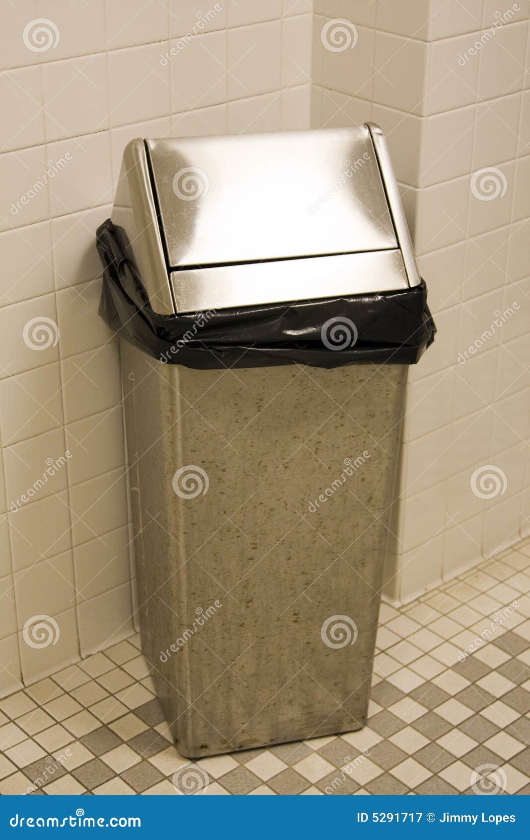 Garbage Can in Restroom stock image. Image of smell, garbage - 5291717
