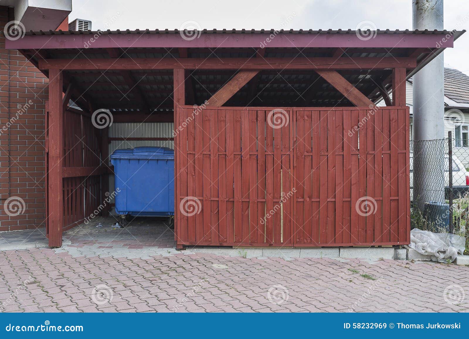 Garbage can stock image. Image of rubbish, recycling - 58232969