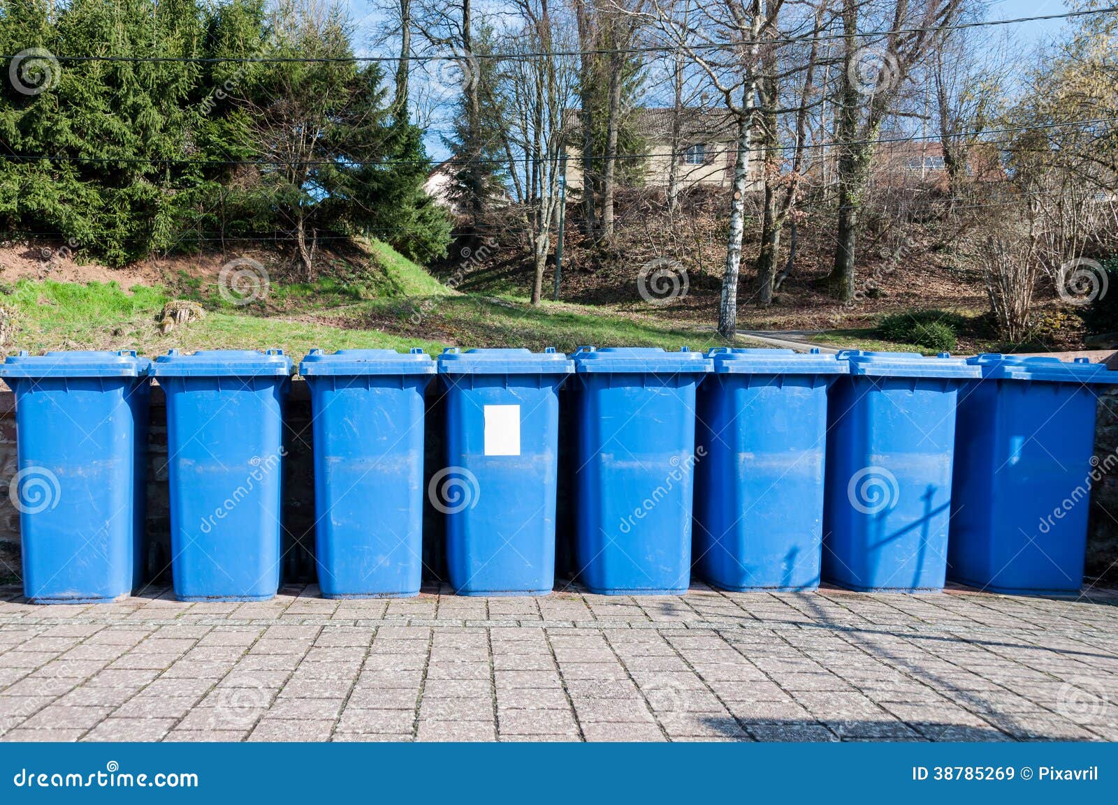 Garbage cans stock image. Image of container, environmental - 38785269