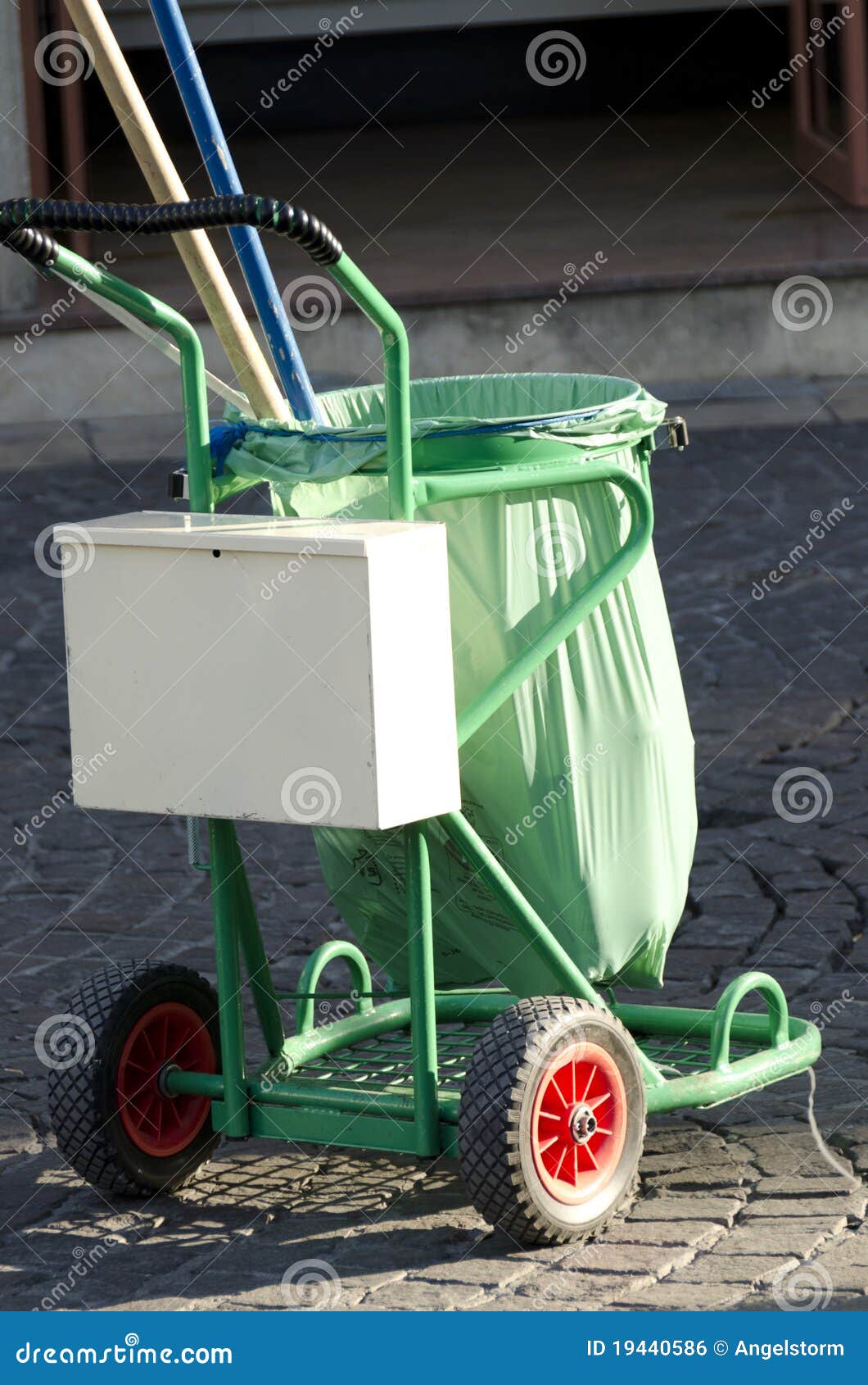 Garbage cart stock photo. Image of municipal, ecology - 19440586