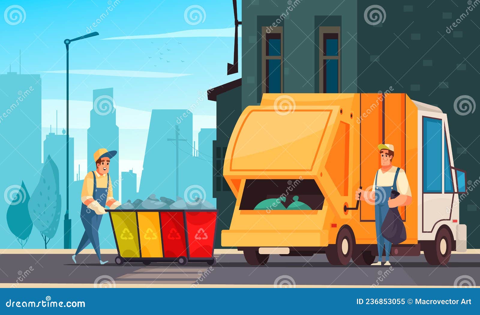 Garbage Cartoon Illustration Stock Vector - Illustration of collection ...