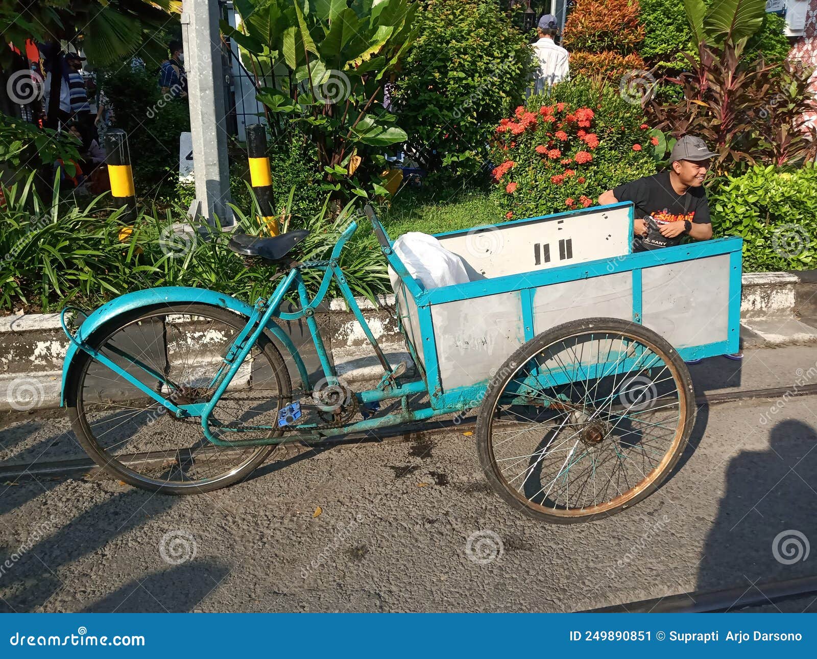 Garbage Carts at the Car Free Day Event on the Protocol Road in Solo ...