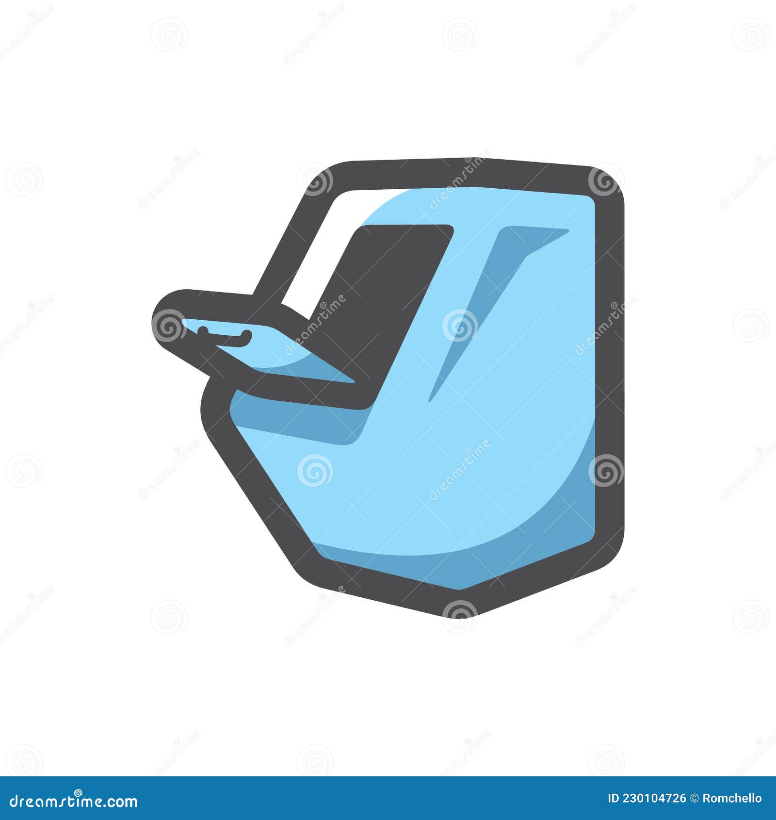 Garbage Chute Bin Vector Icon Cartoon Illustration | CartoonDealer.com ...