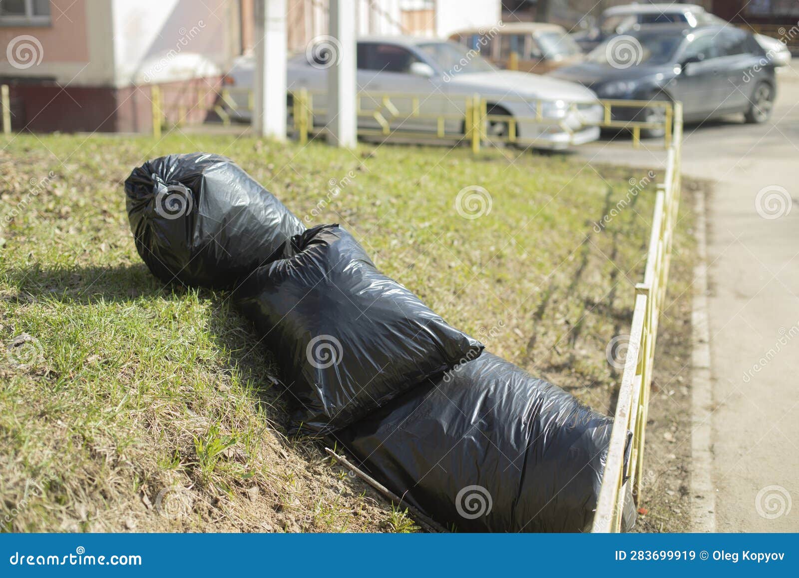 Garbage. Cleaning area stock image. Image of horizontal - 283699919
