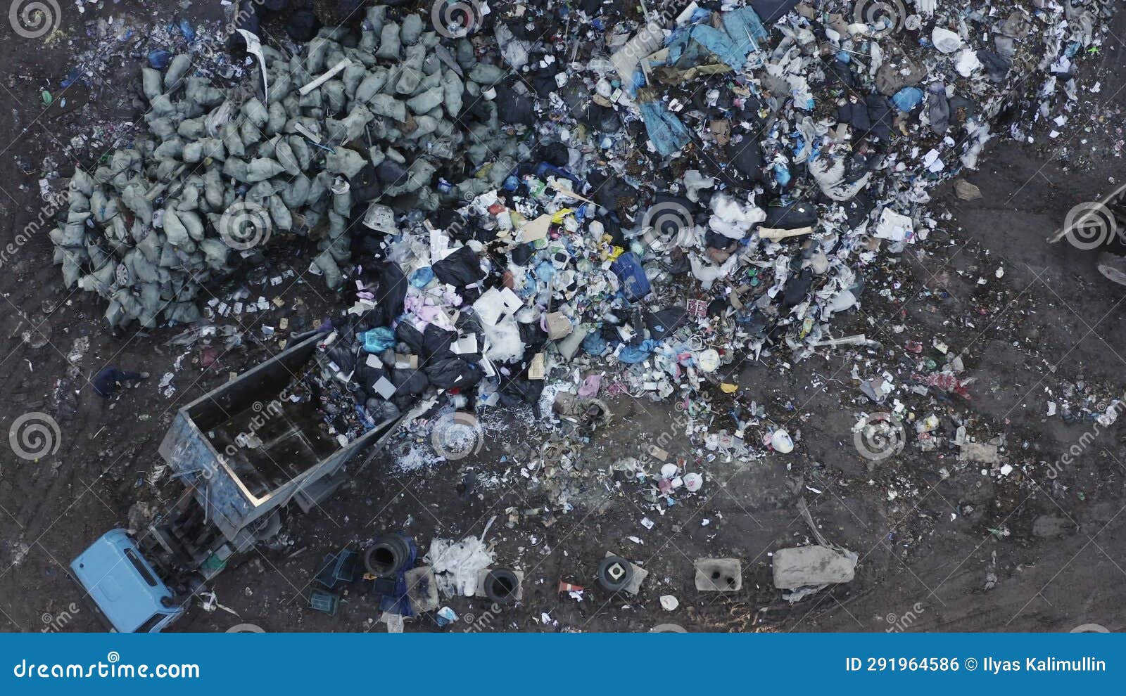 Garbage Collecting and Sorting Site Stock Footage - Video of plastic ...