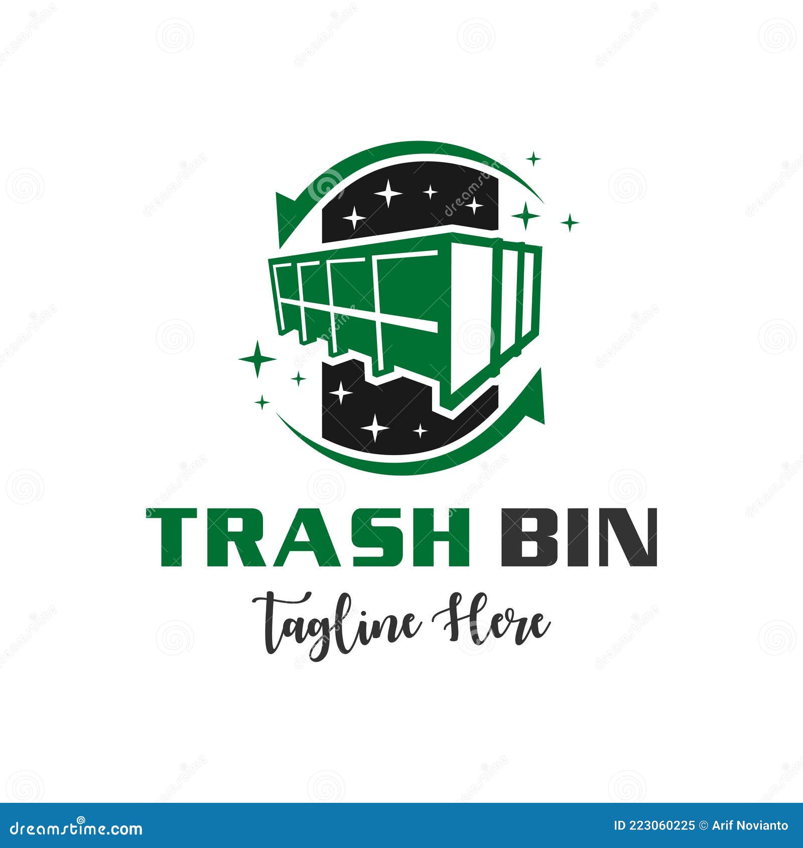 Garbage Collection Modern Logo Design Stock Vector - Illustration of ...