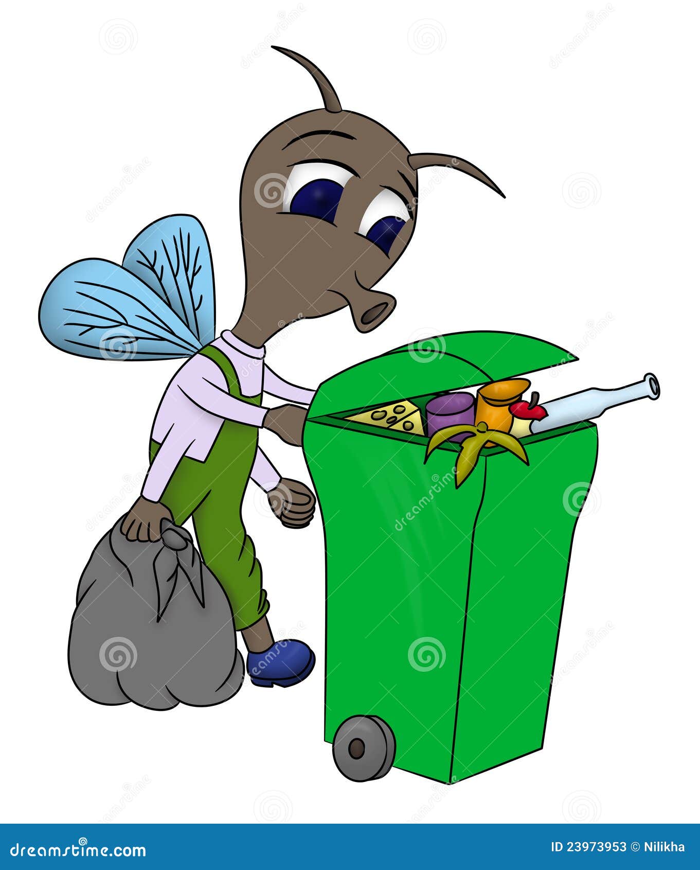 Garbage collector stock illustration. Illustration of garbage - 23973953