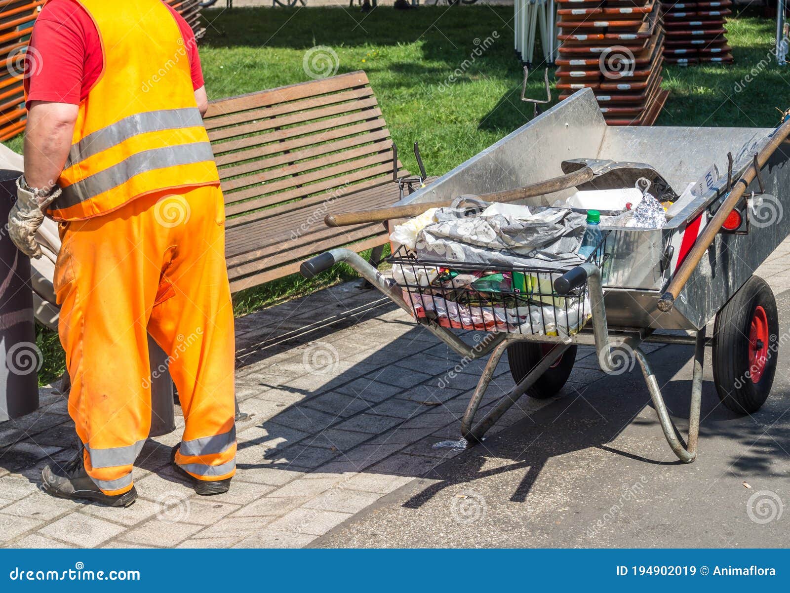 Garbage Collectors Teamwork And Wear Uniforms Royalty-Free Stock Photo ...