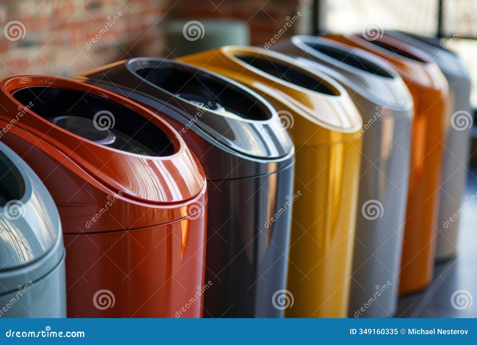 Garbage in Colored Garbage Containers, Concept of Waste Sorting and ...
