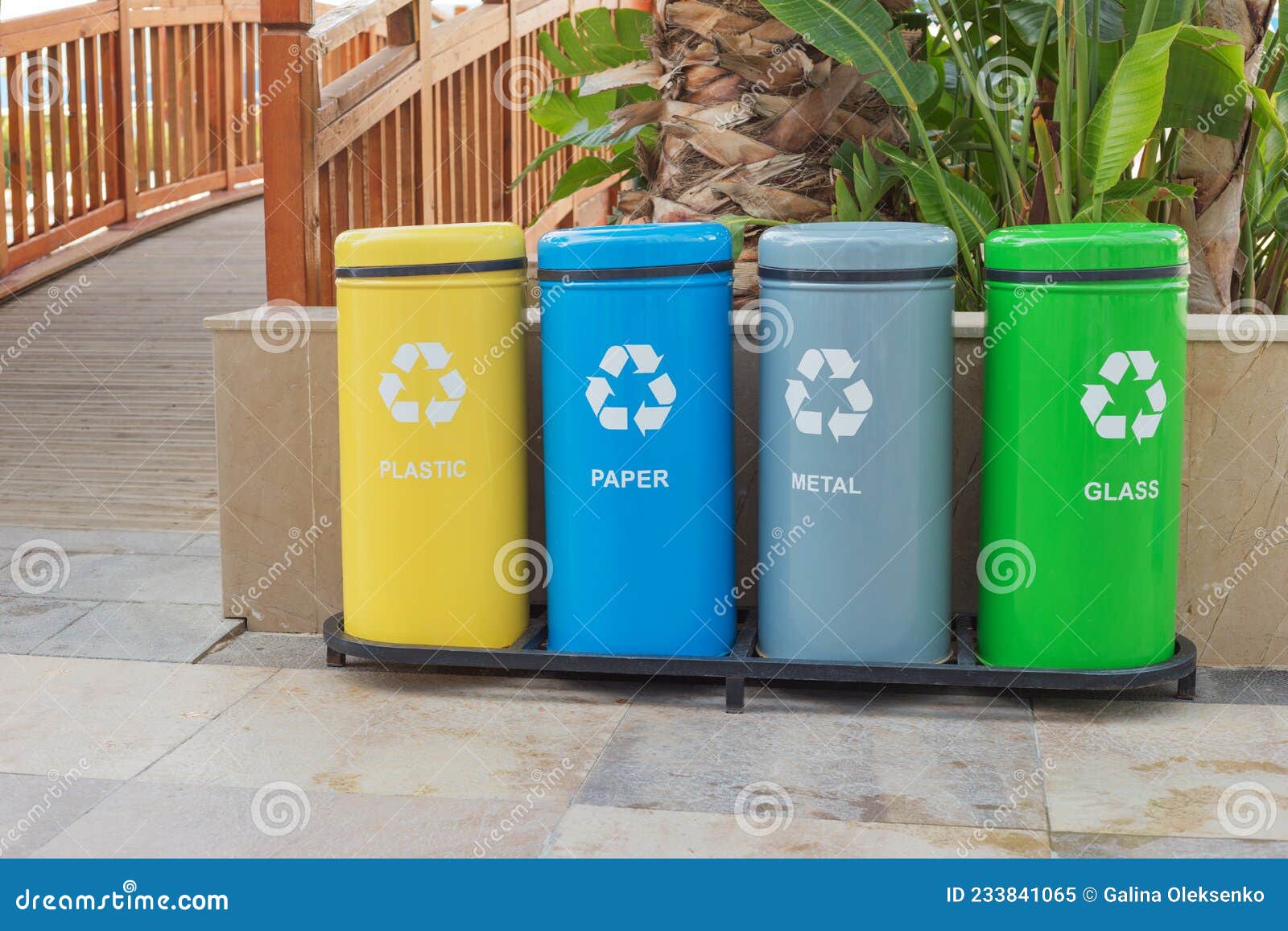 Colored Trash Containers For Garbage Separation Royalty-Free Stock ... Colored Trash Containers For Garbage Separation Royalty-Free Stock ...