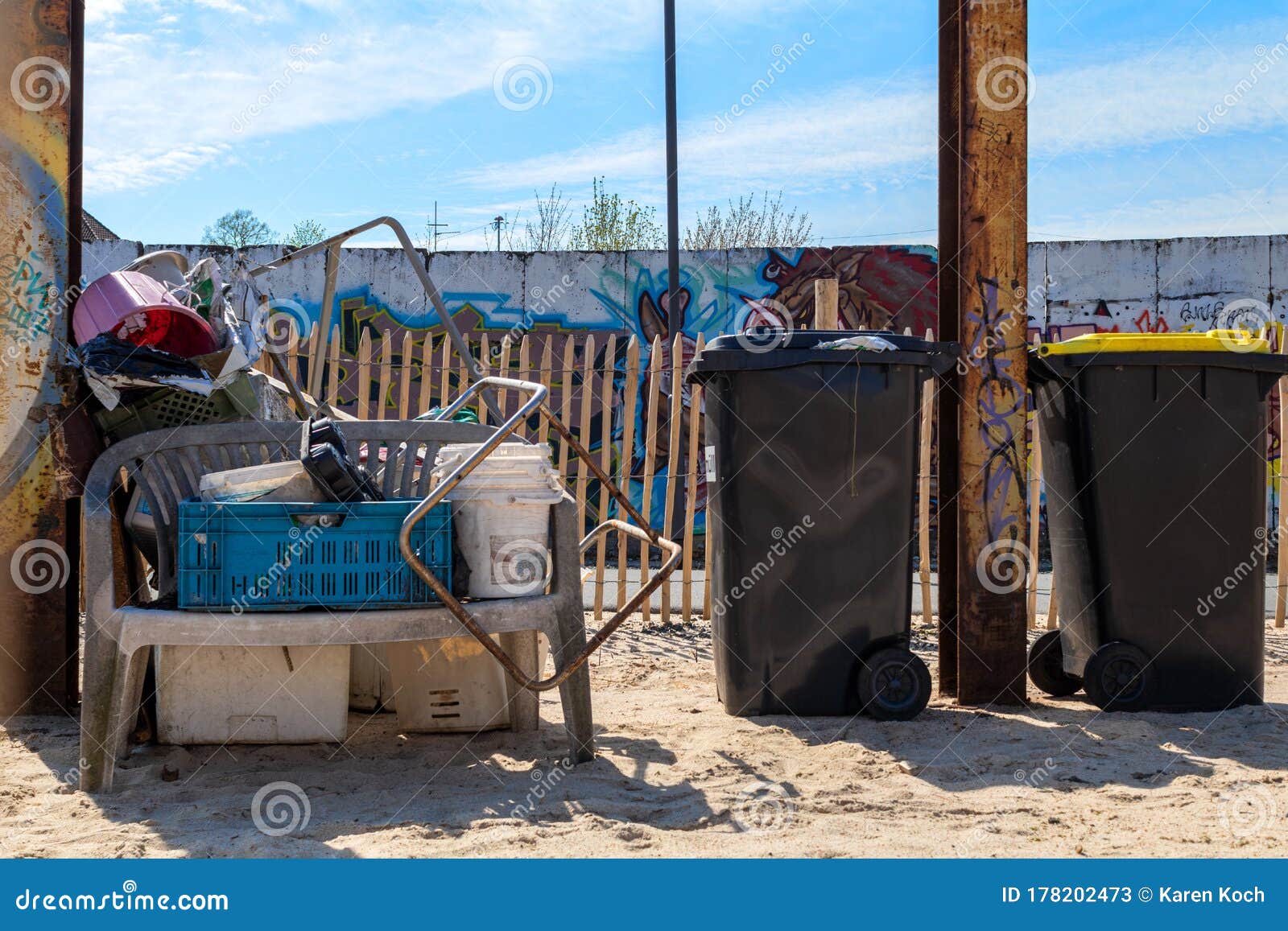 Garbage of a Community Discard Stock Image - Image of garbage, debris ...