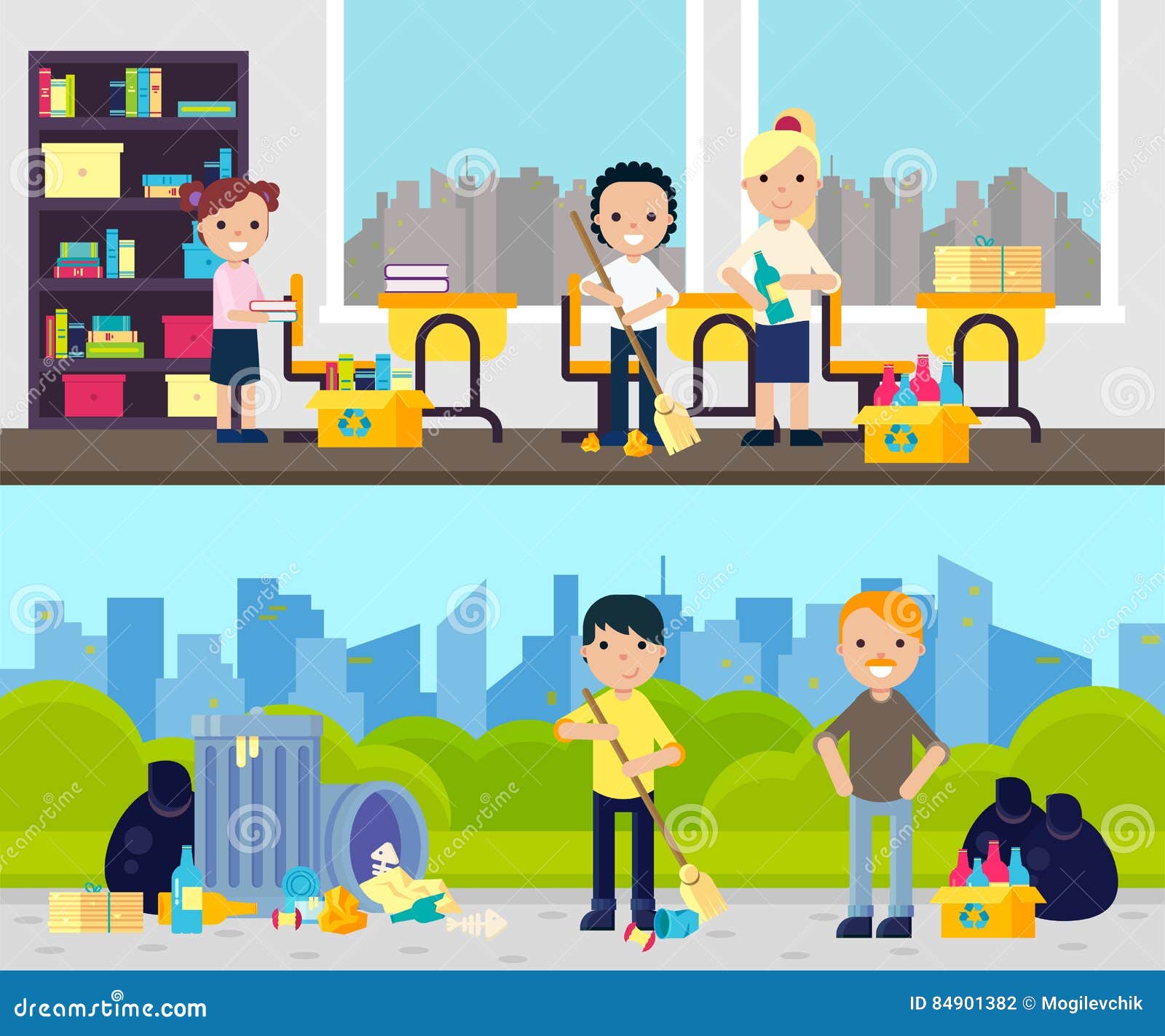 Garbage Composition stock vector. Illustration of graphic - 84901382