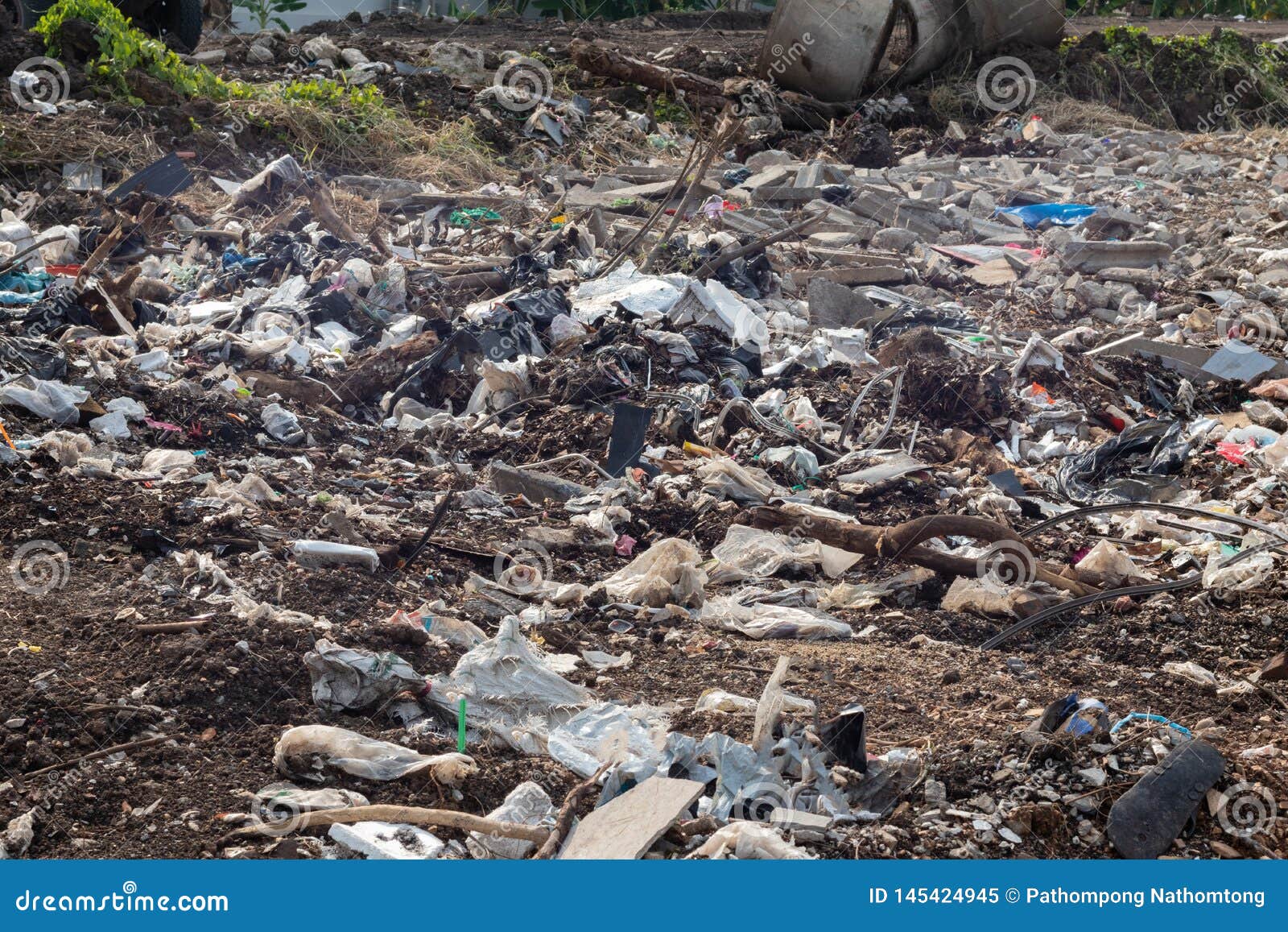 Garbage in Construction Site after Destroy Building Stock Image - Image ...