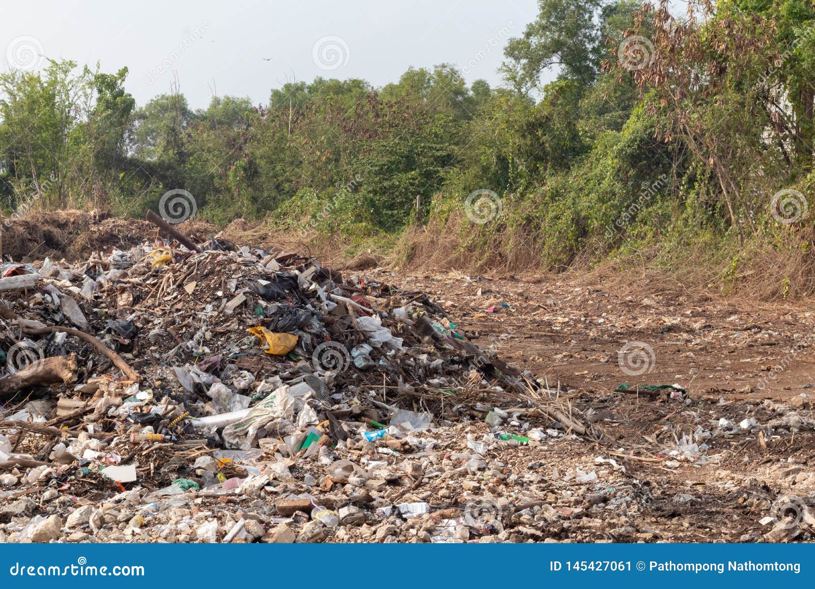 Garbage in Construction Site after Destroy Building Stock Image - Image ...