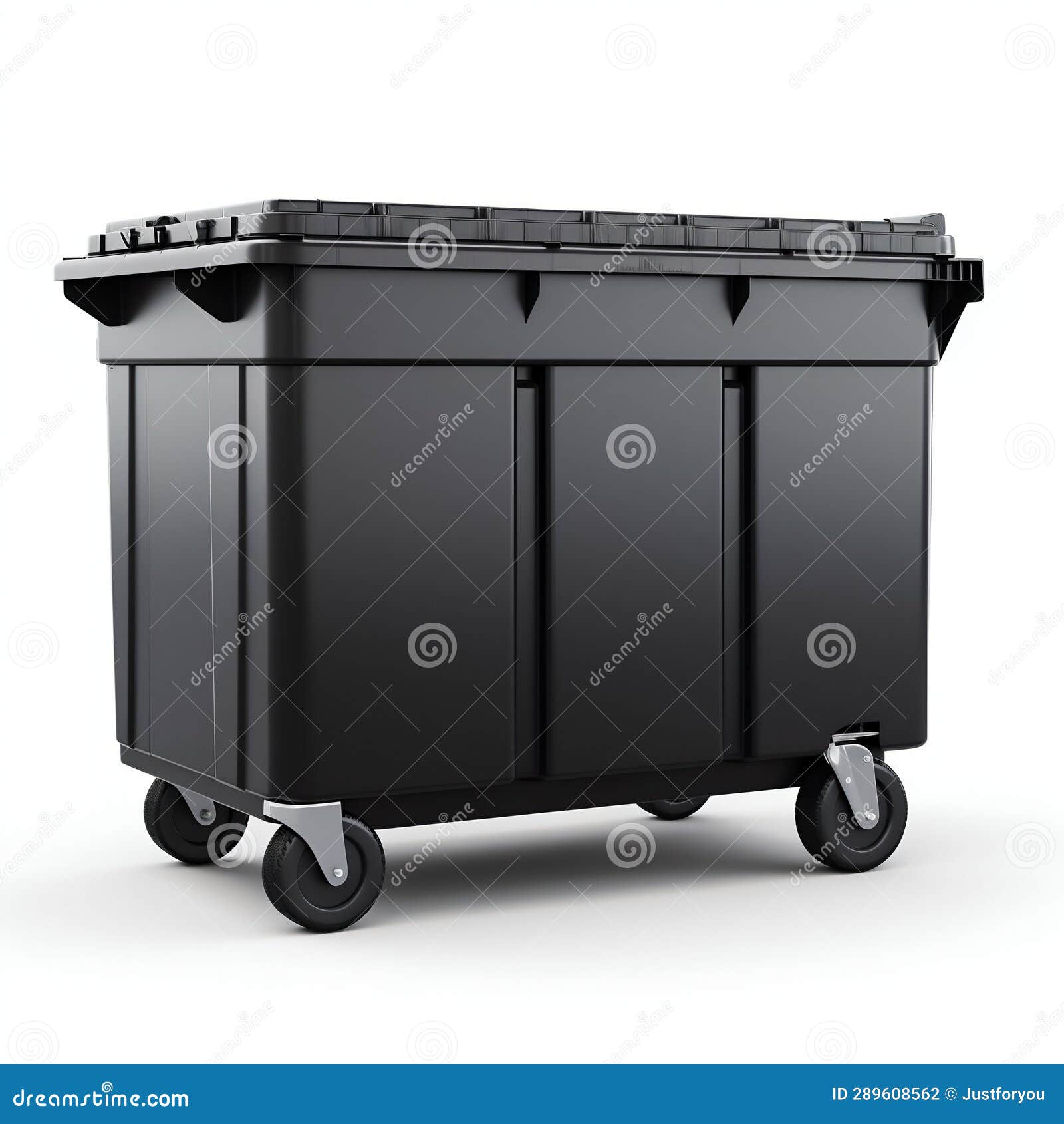 Garbage Container Isolated on White Background. Generative Ai Stock ...