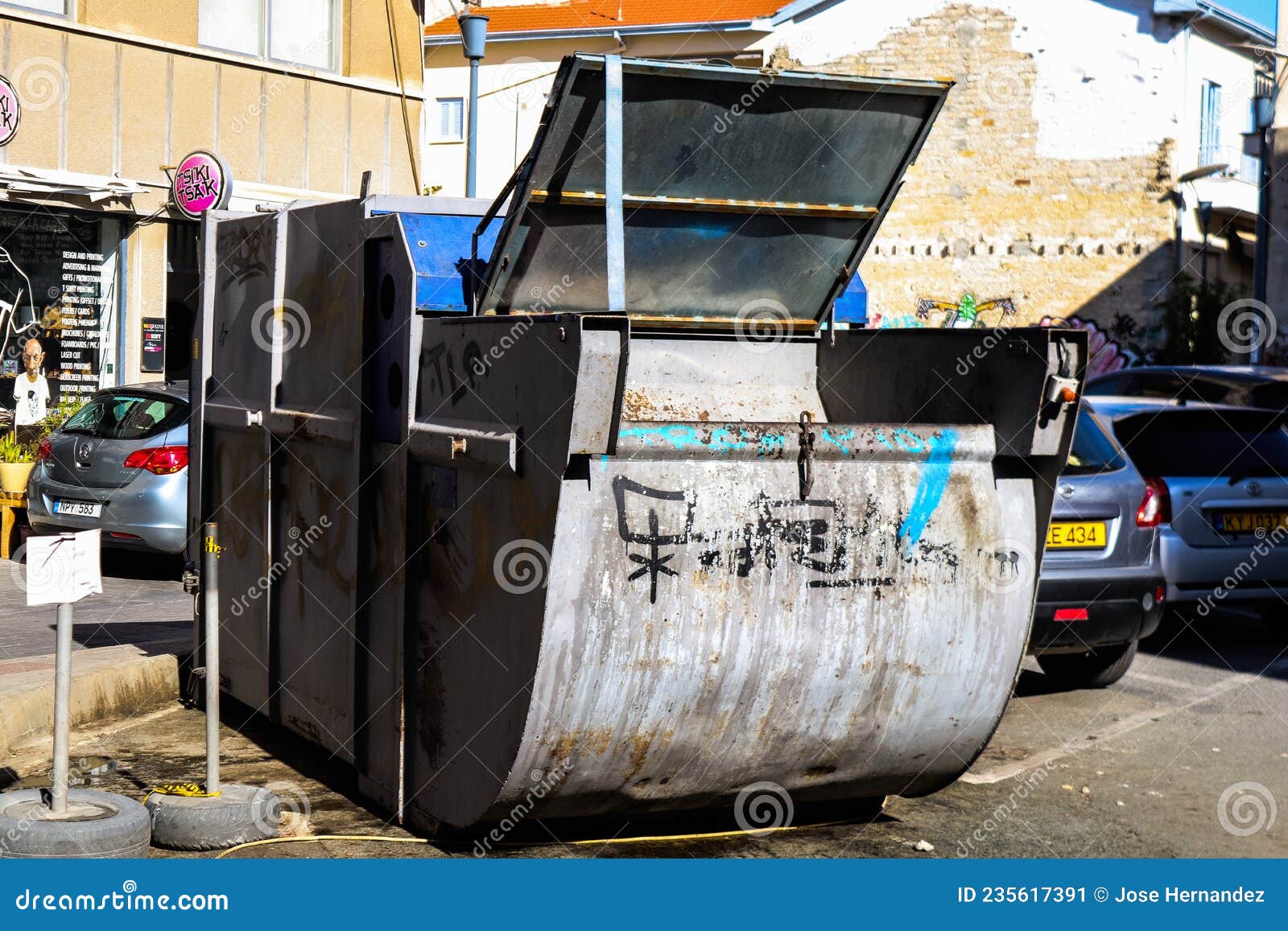 Garbage Container For Used Masks And Gloves, General Waste. Coronavirus ...