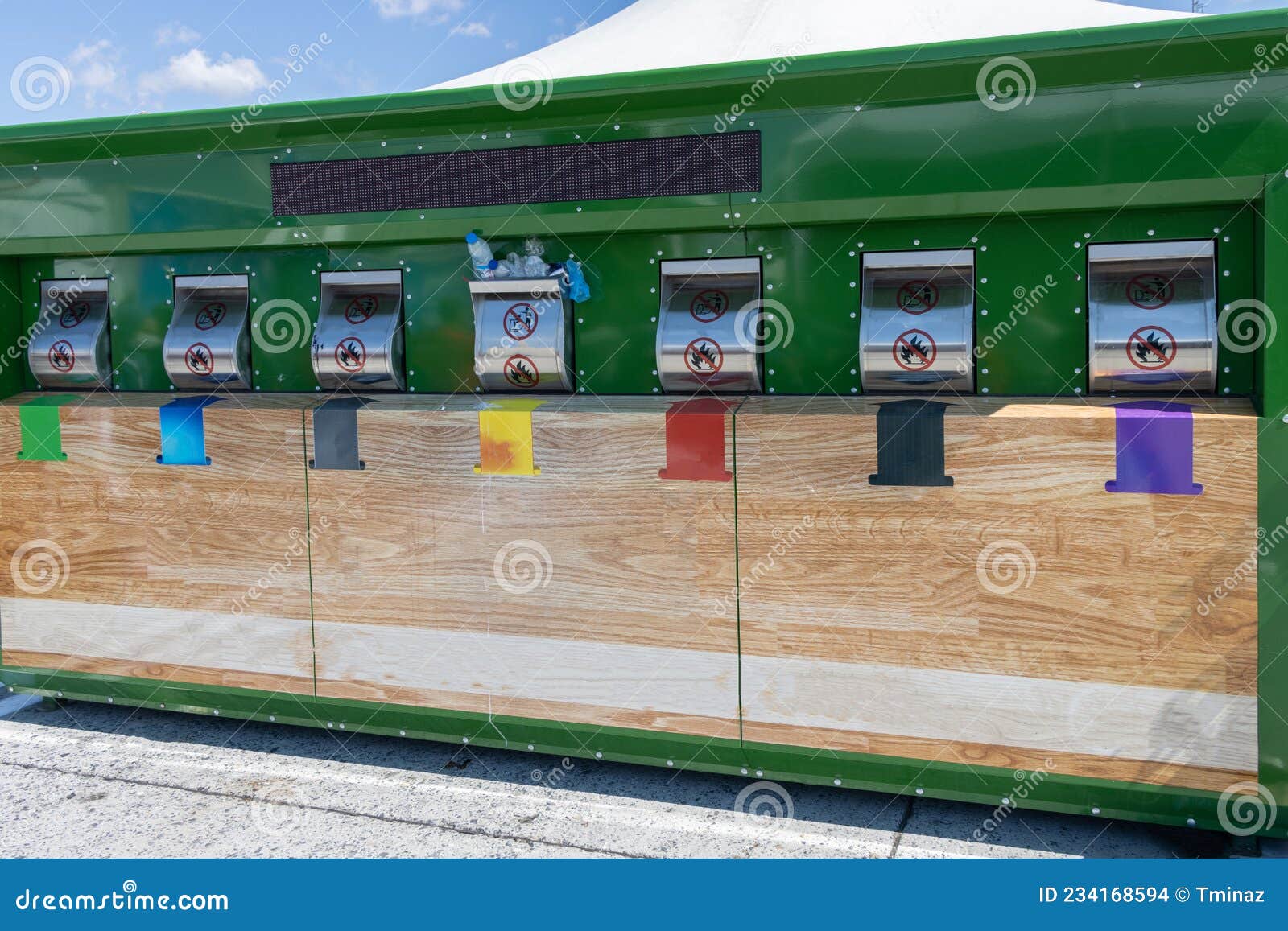 Garbage Container for Recycling Garbage and Waste. Environment Care ...