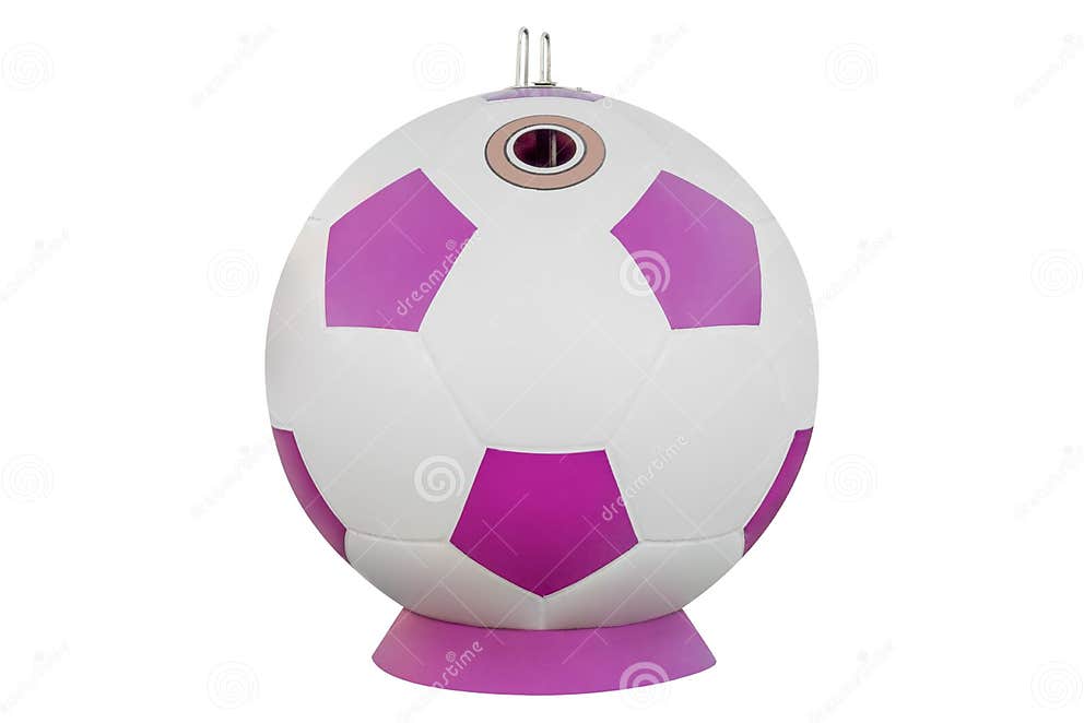 Garbage Container in the Shape of a Soccer Ball Stock Photo - Image of ...
