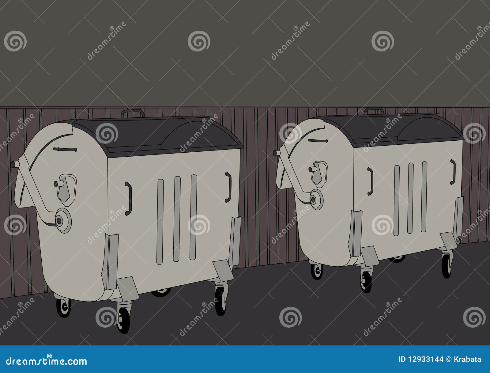Garbage container vector stock vector. Illustration of cleanup - 12933144