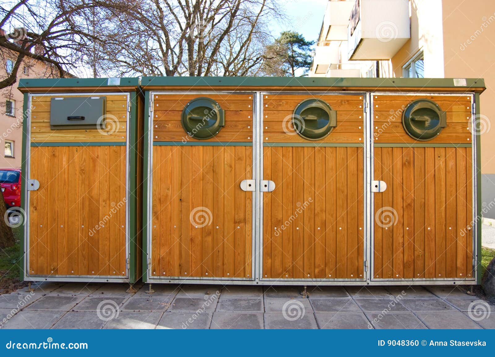 Garbage containers stock photo. Image of environment, container - 9048360